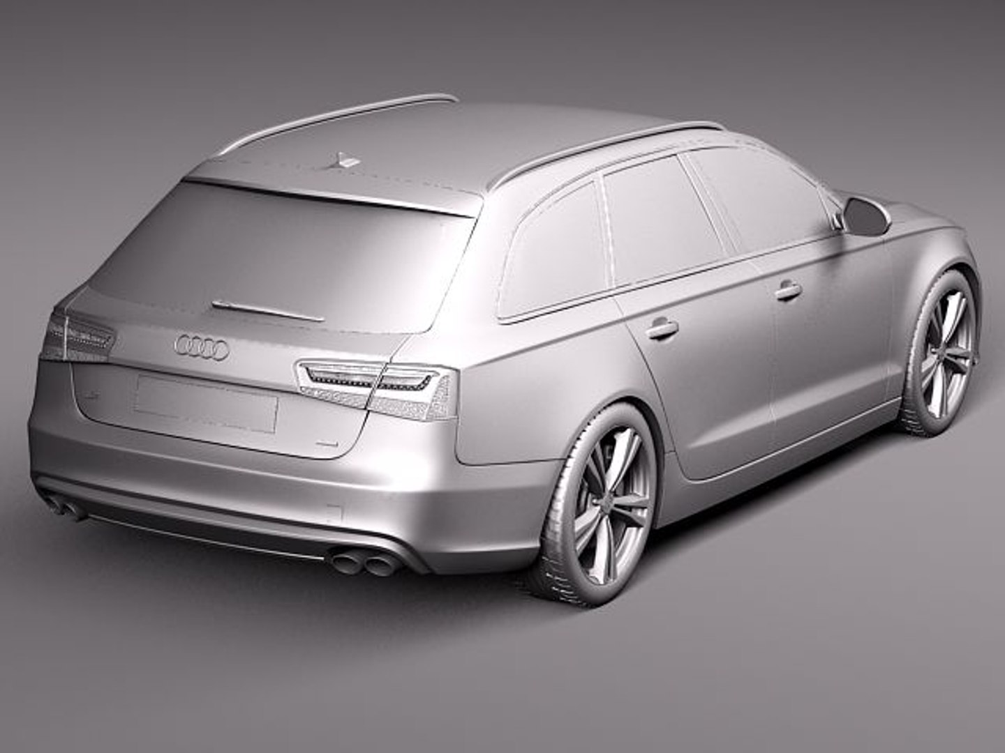 Audi S6 A6 Avant 3d Model