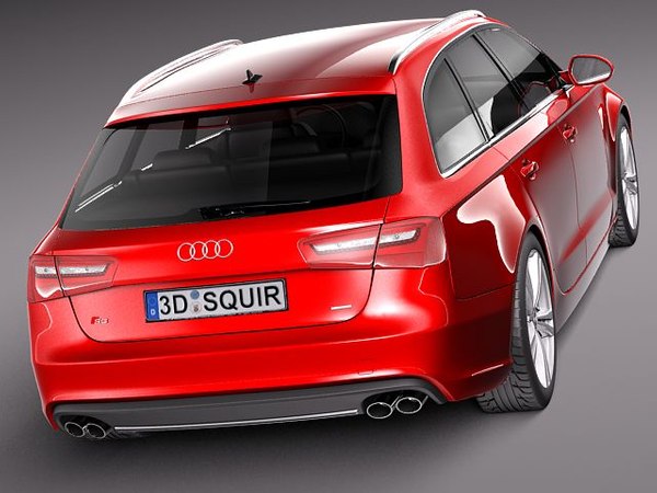 audi s6 a6 avant 3d model
