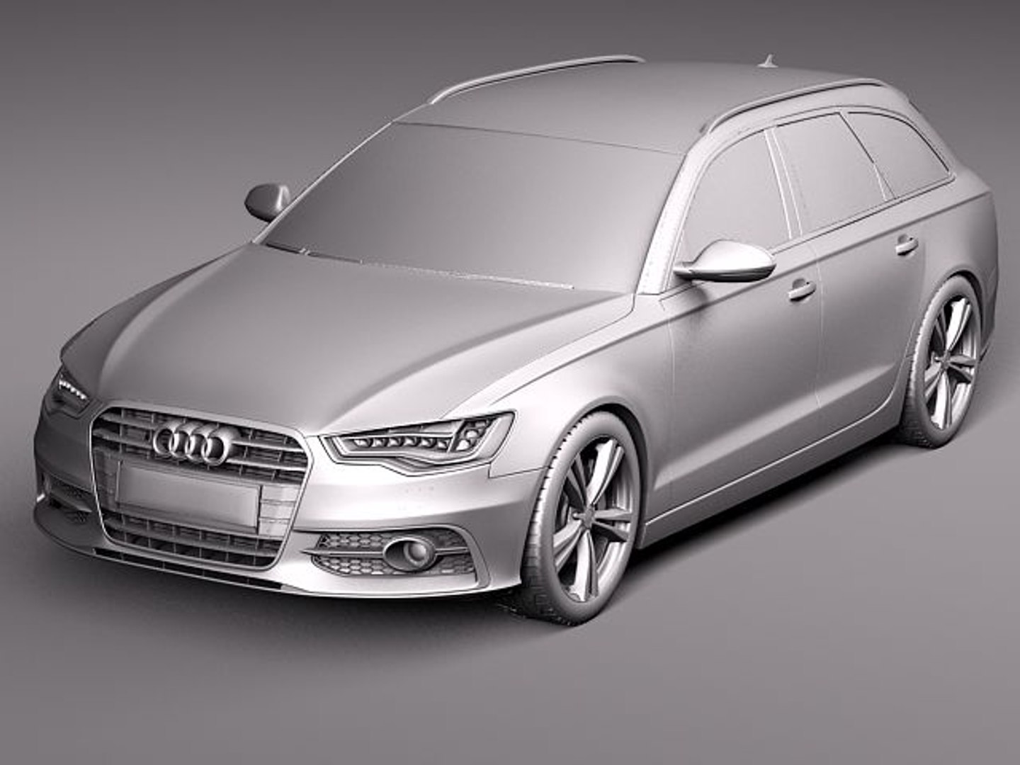 Audi S6 A6 Avant 3d Model