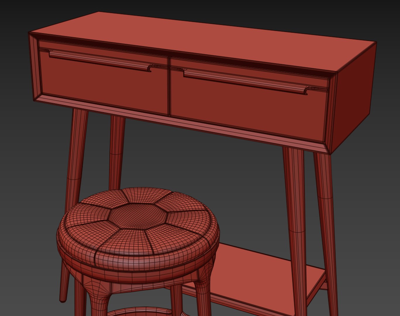 3D model dressing table bruni - TurboSquid 1646440