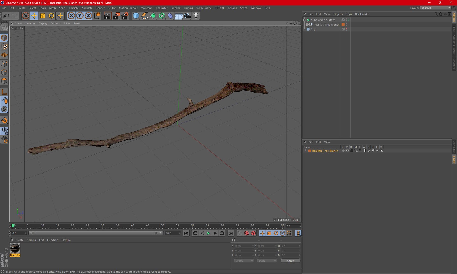 3D Realistic Tree Branch - TurboSquid 2274187