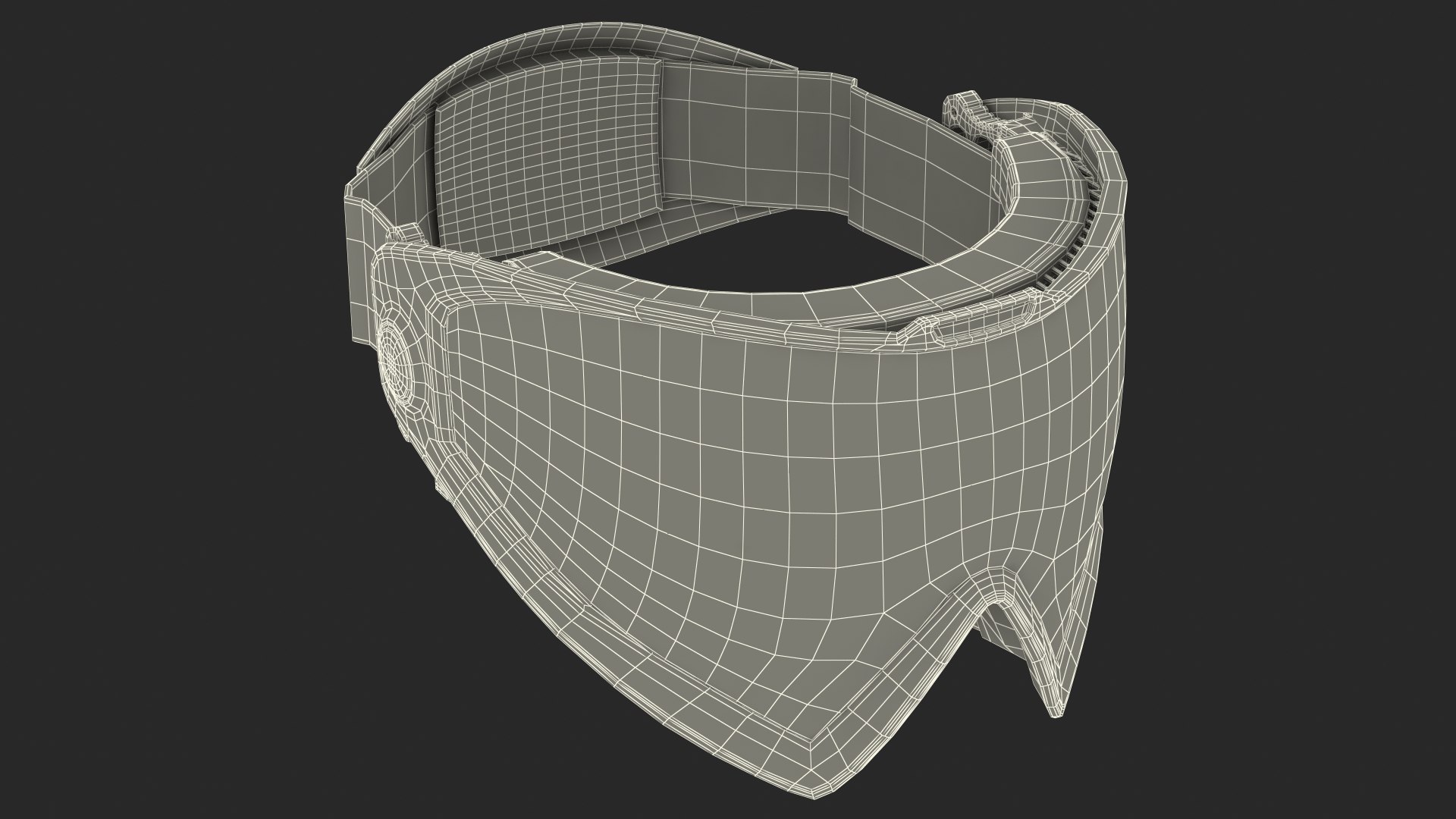 Protective Airsoft Goggles Camo 3D model - TurboSquid 1861415