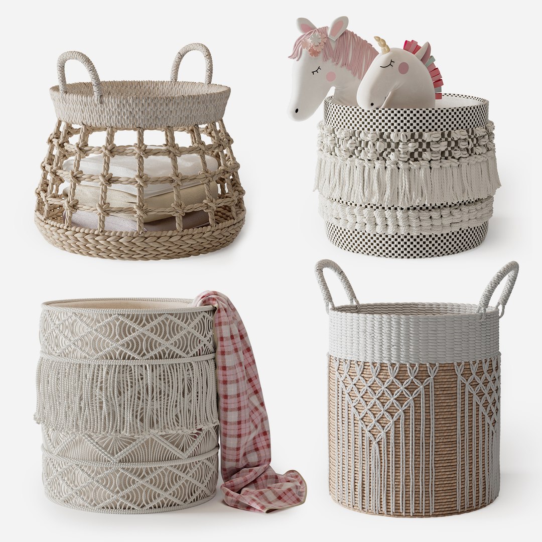 Baskets Set 18 3D - TurboSquid 2065536