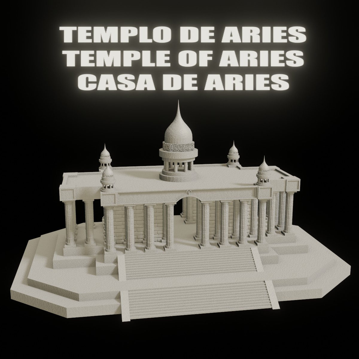 Templo de Áries - Templo de Aries - Casa de Aries Modelo 3D ...