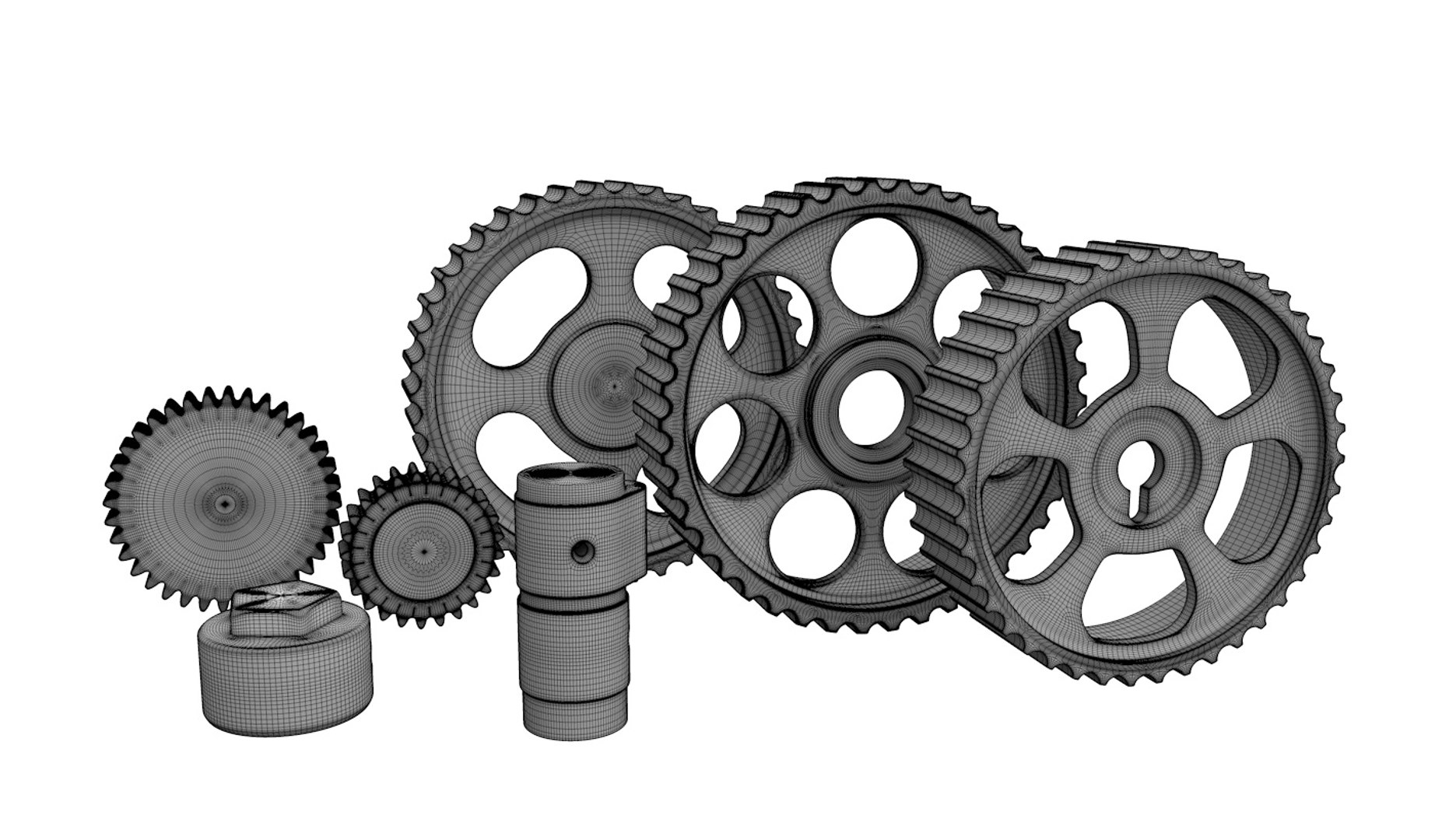 3D Model Gears Set - TurboSquid 1238573