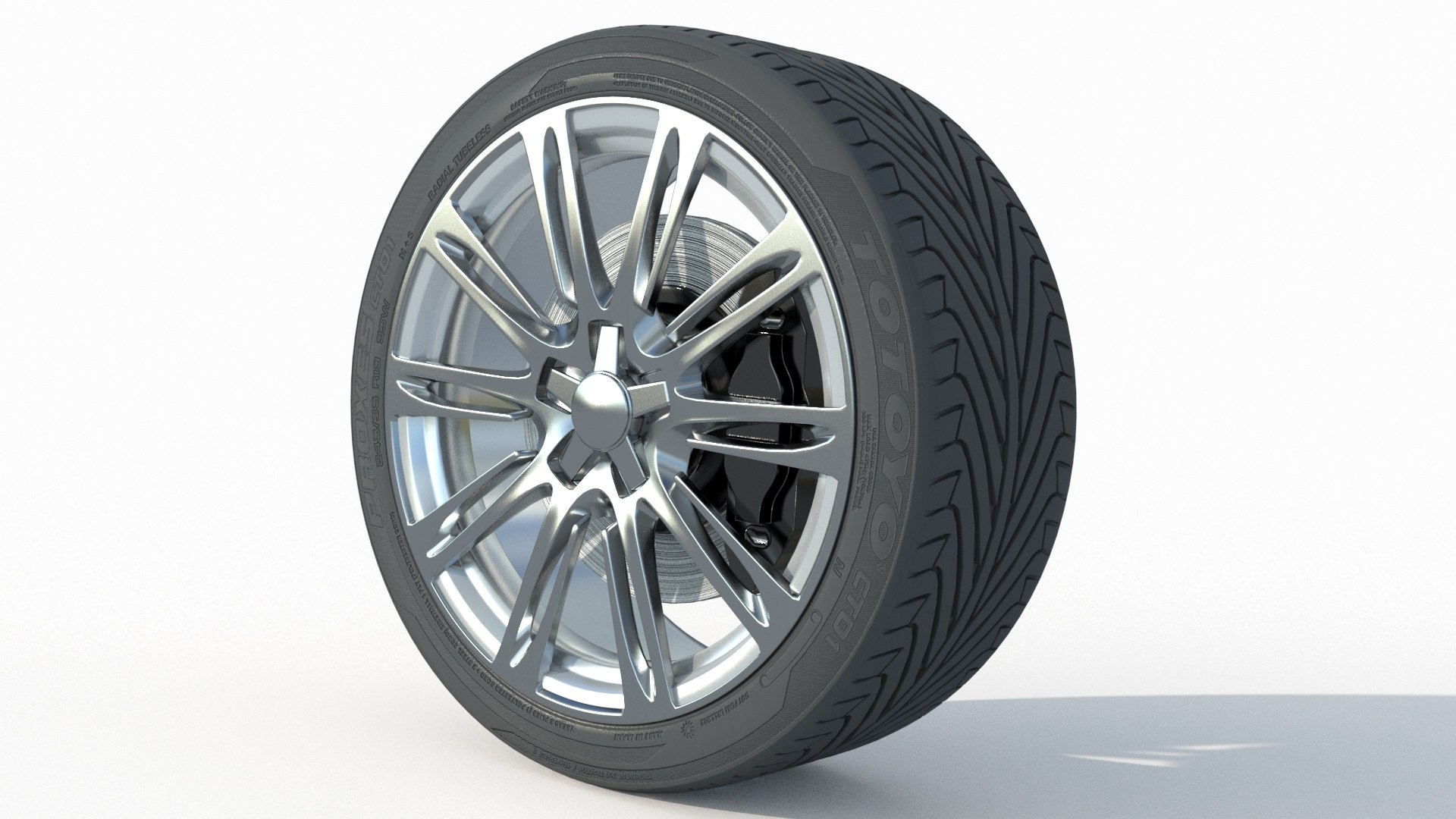 Wheel Rim Tire 22 3D Model - TurboSquid 2340754