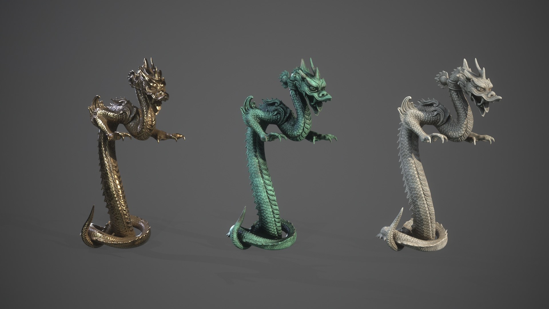 Dragon Statue 1 3D - TurboSquid 2331372