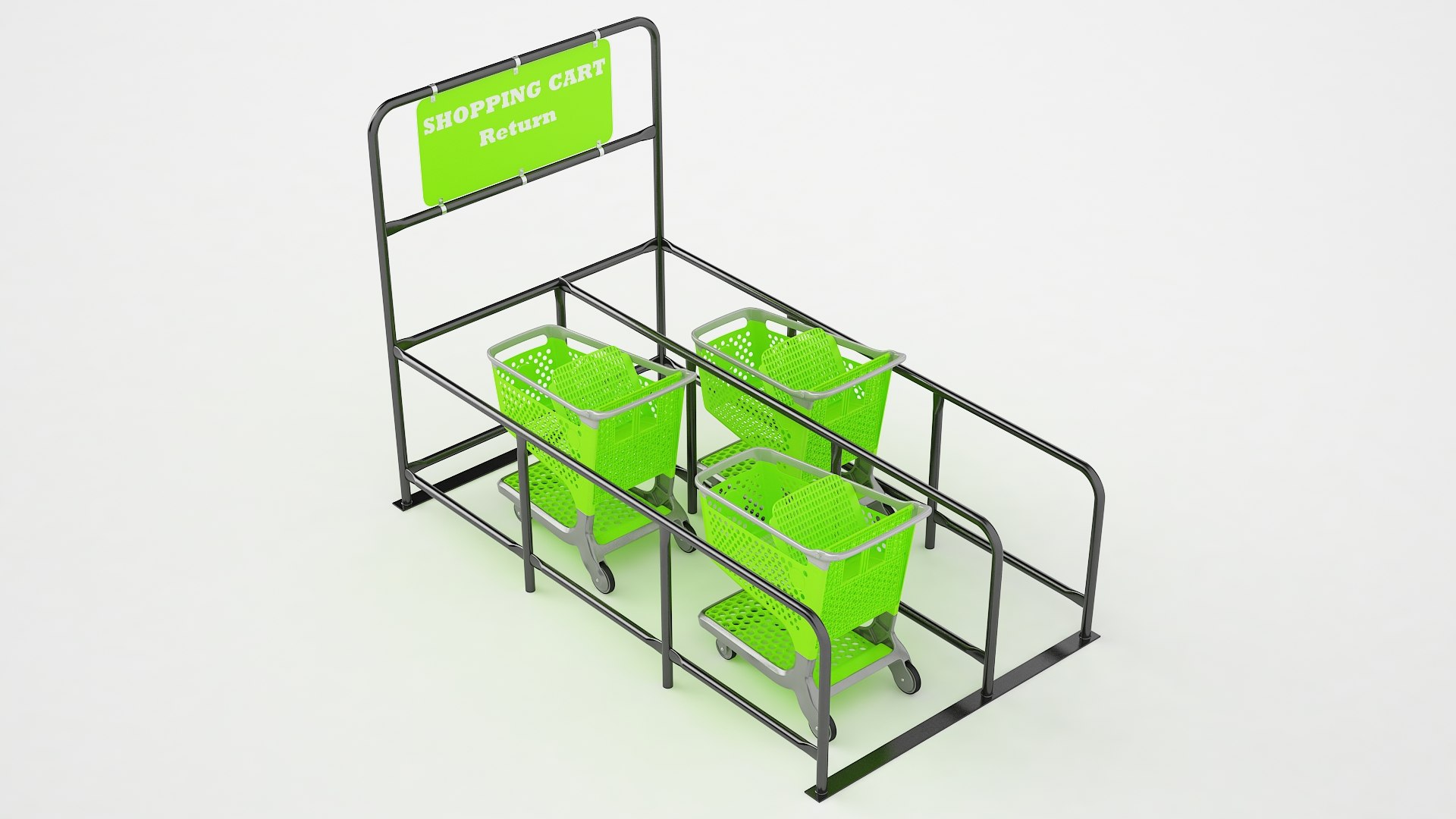 Shopping Cart Return 09 3D - TurboSquid 2032723