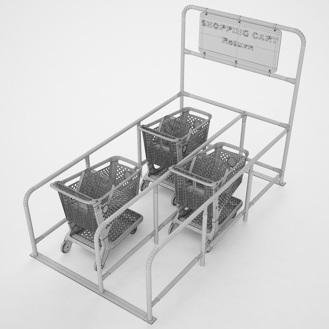 Shopping Cart Return 09 3D - TurboSquid 2032723
