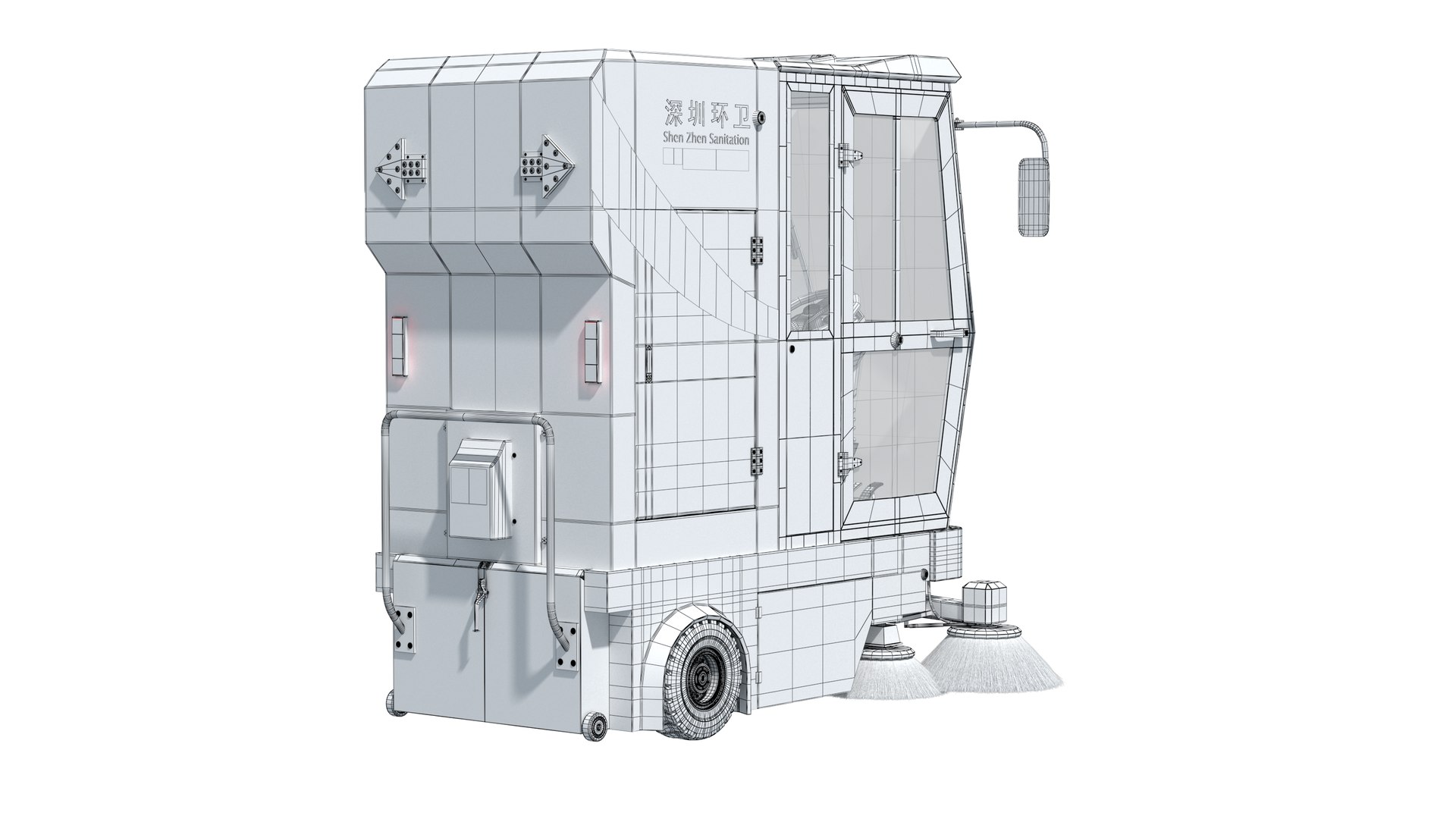 3D Electric Sweeper Sweeper Sanitation Electric Cleaning Environmental ...