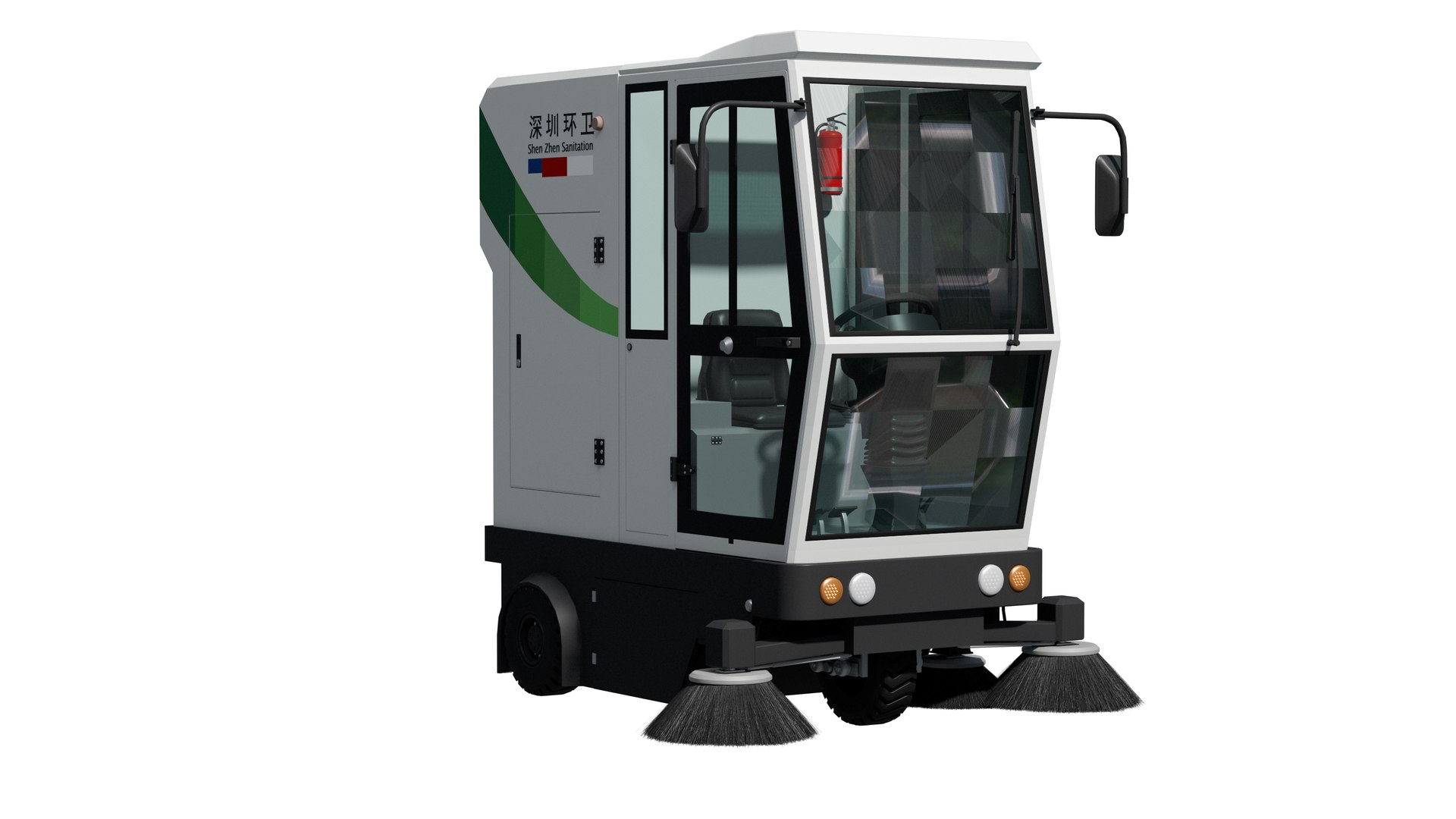 3D Electric Sweeper Sweeper Sanitation Electric Cleaning Environmental ...