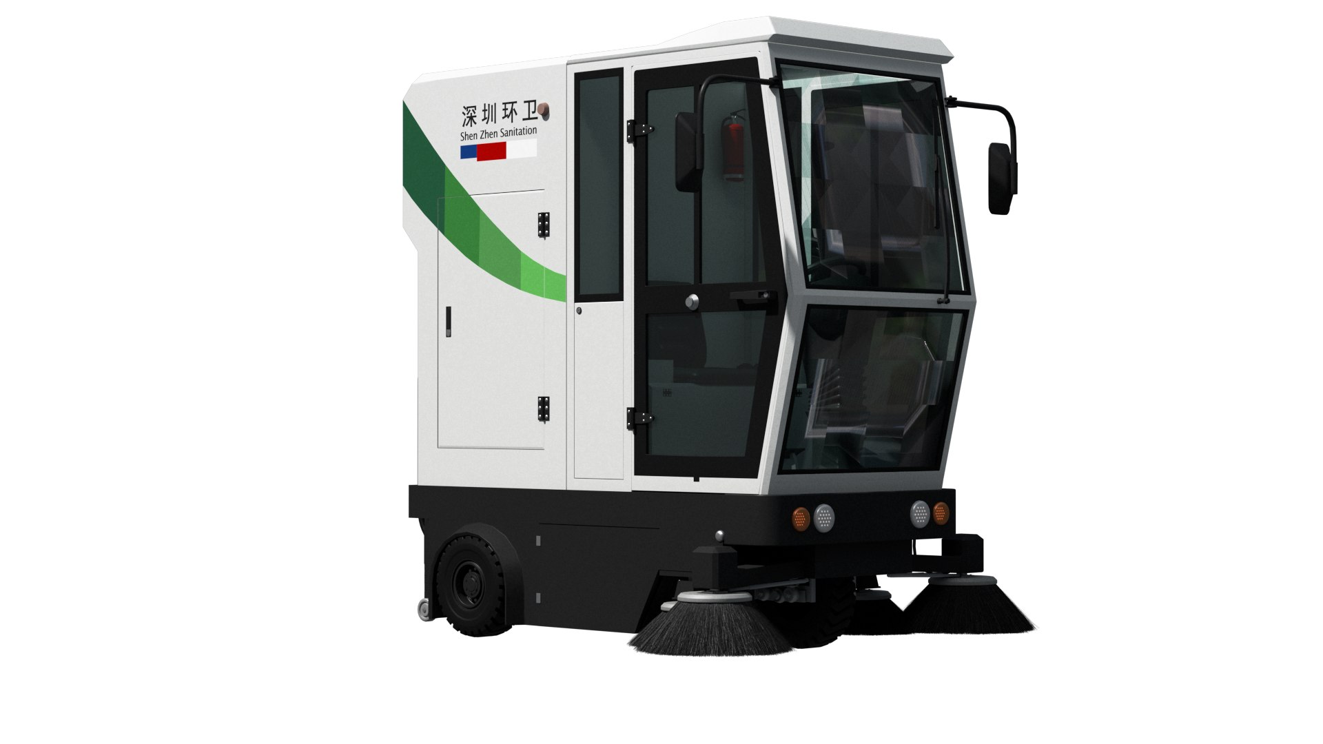 3D Electric Sweeper Sweeper Sanitation Electric Cleaning Environmental ...