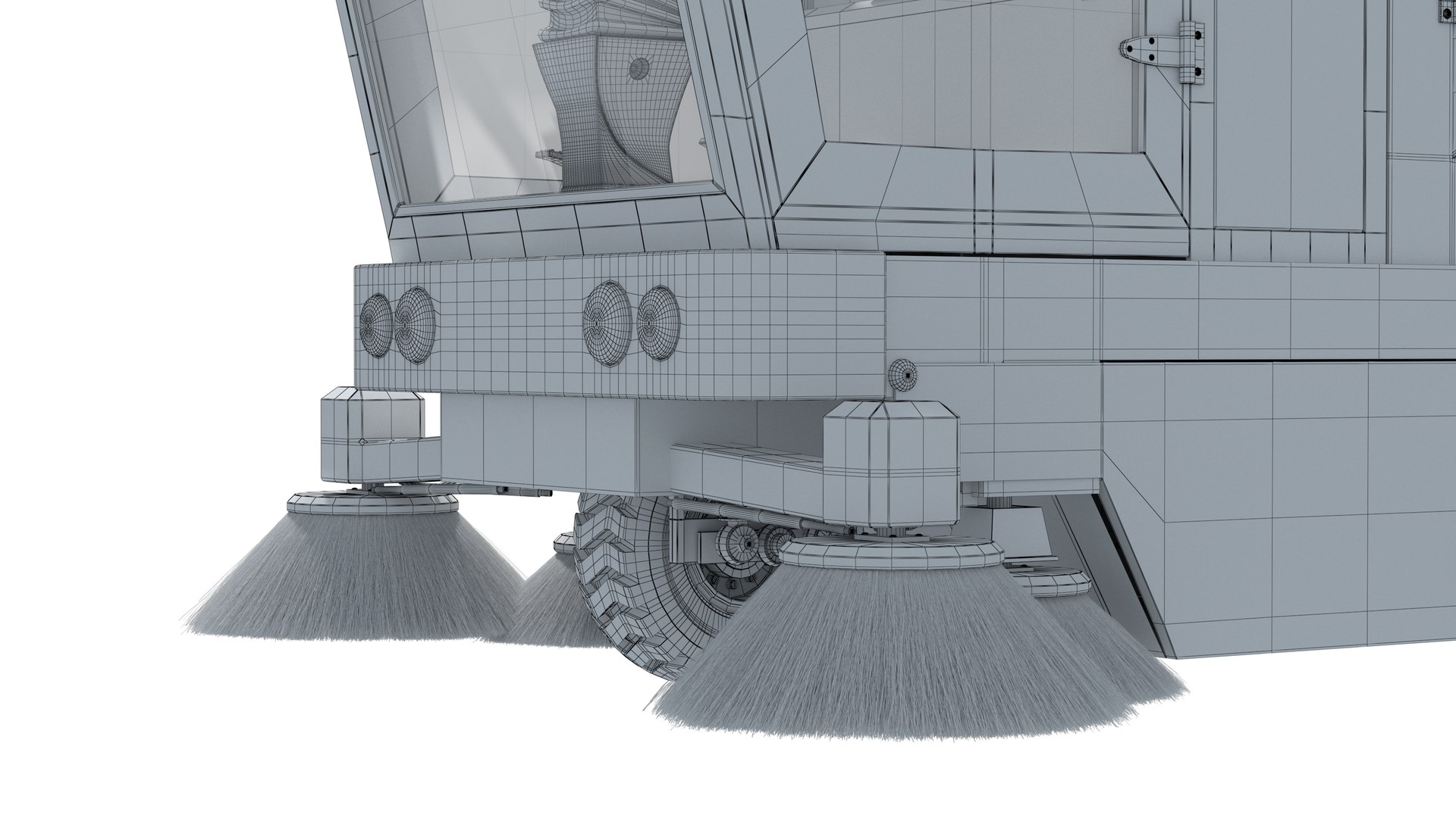 3D Electric Sweeper Sweeper Sanitation Electric Cleaning Environmental ...