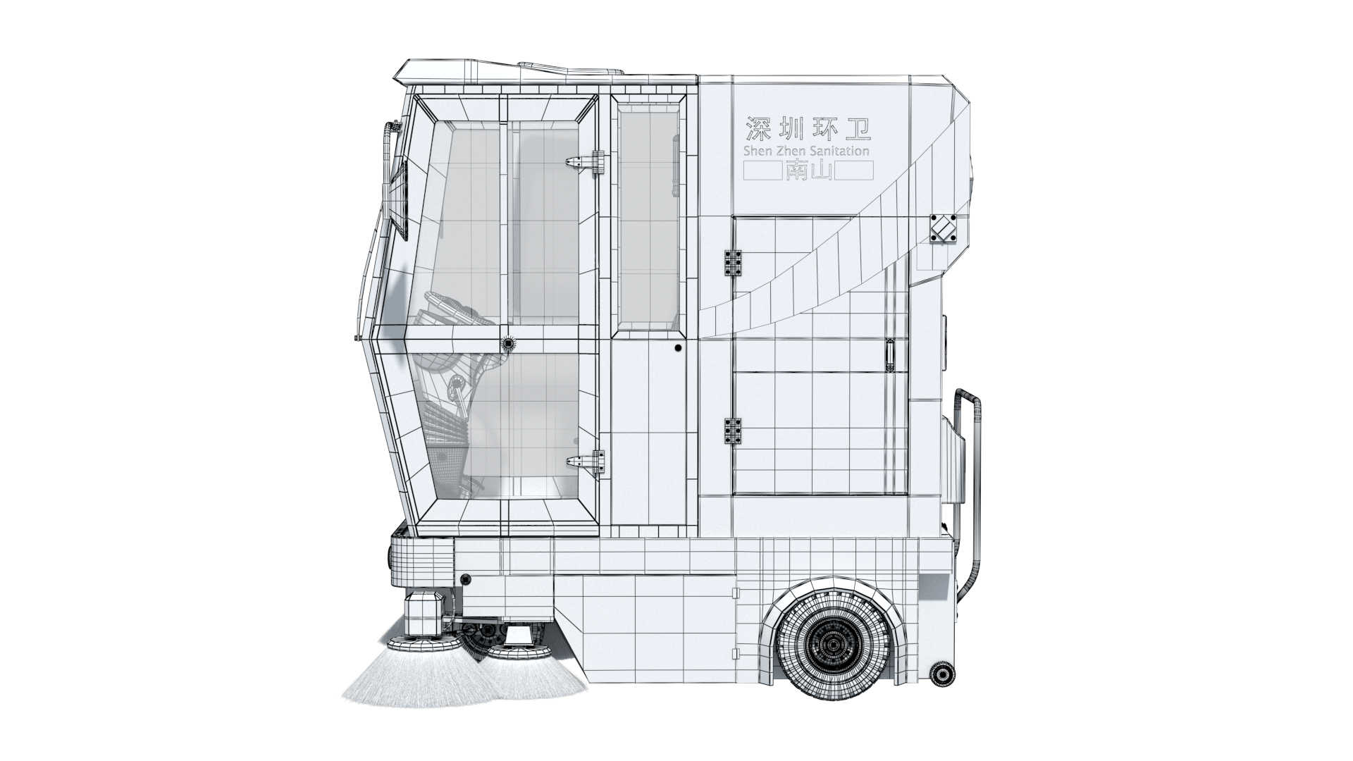 3D Electric Sweeper Sweeper Sanitation Electric Cleaning Environmental ...