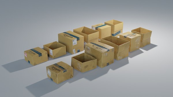 3D Ultimate Cardboard Box Pack with 8 - 4K texture Sets - TurboSquid ...