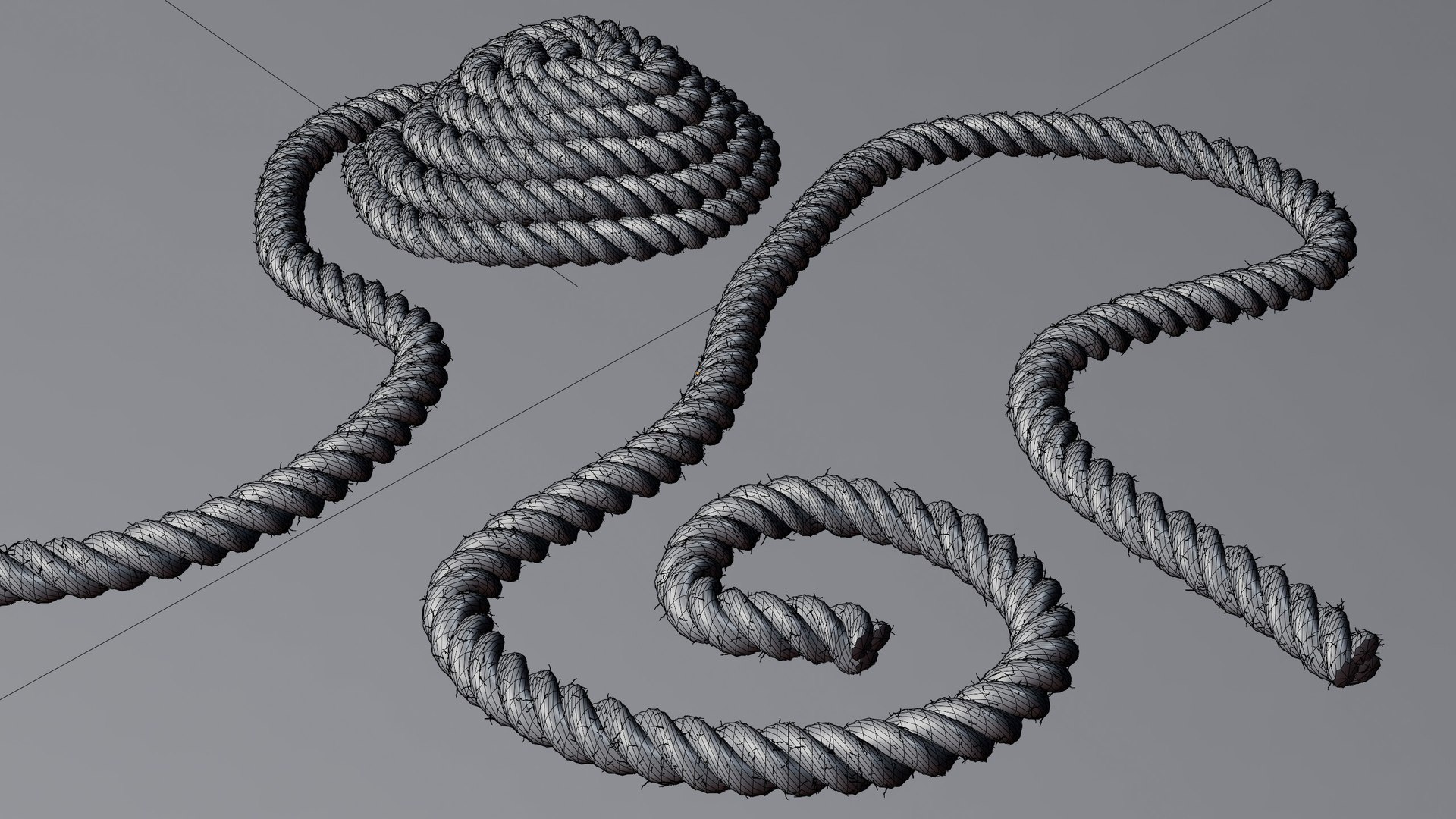 Customizable Rope - Geometry Nodes 3D Model - TurboSquid 2297650