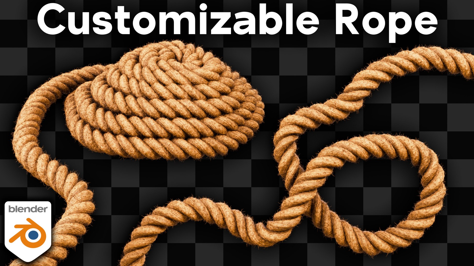 Customizable Rope - Geometry Nodes 3D Model - TurboSquid 2297650