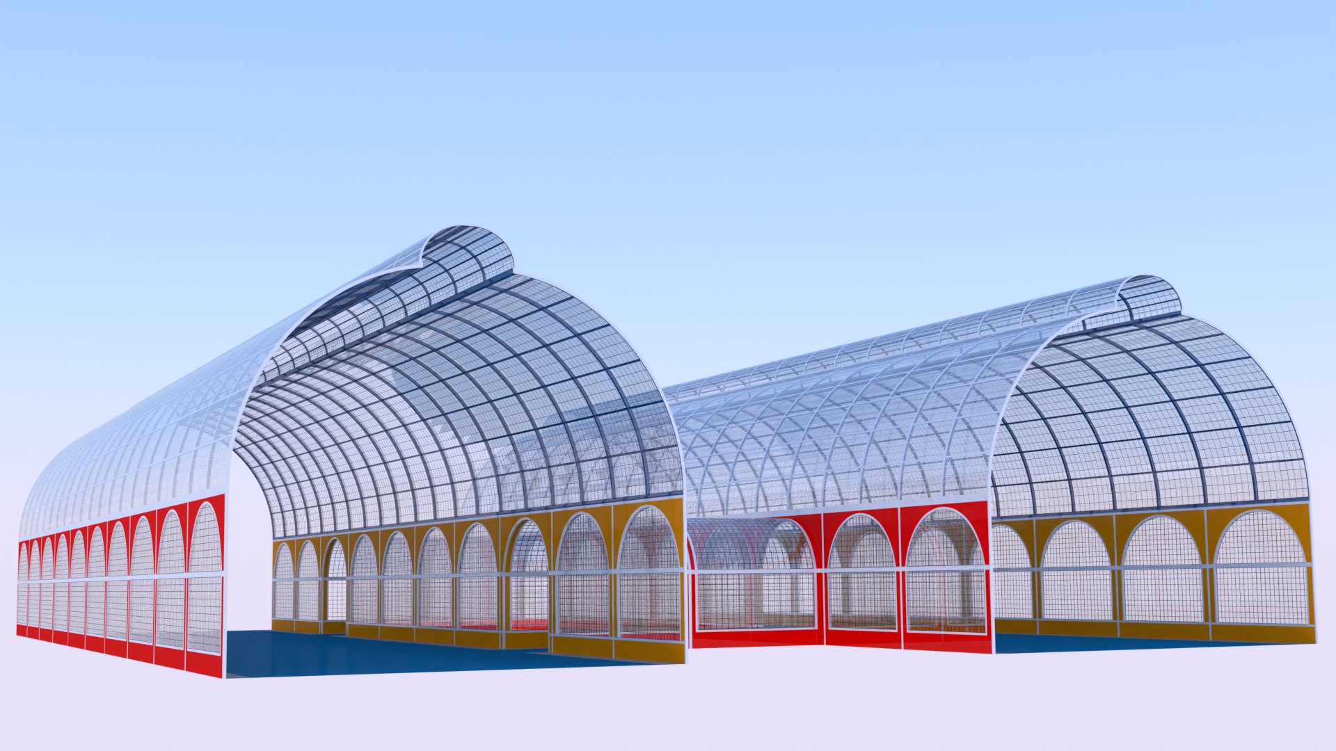 3D Model Glass Corridor III - TurboSquid 2155627