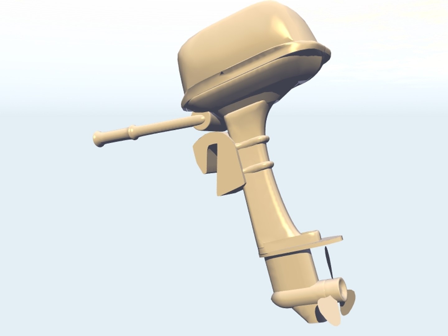 Outboard Motor 3d Model