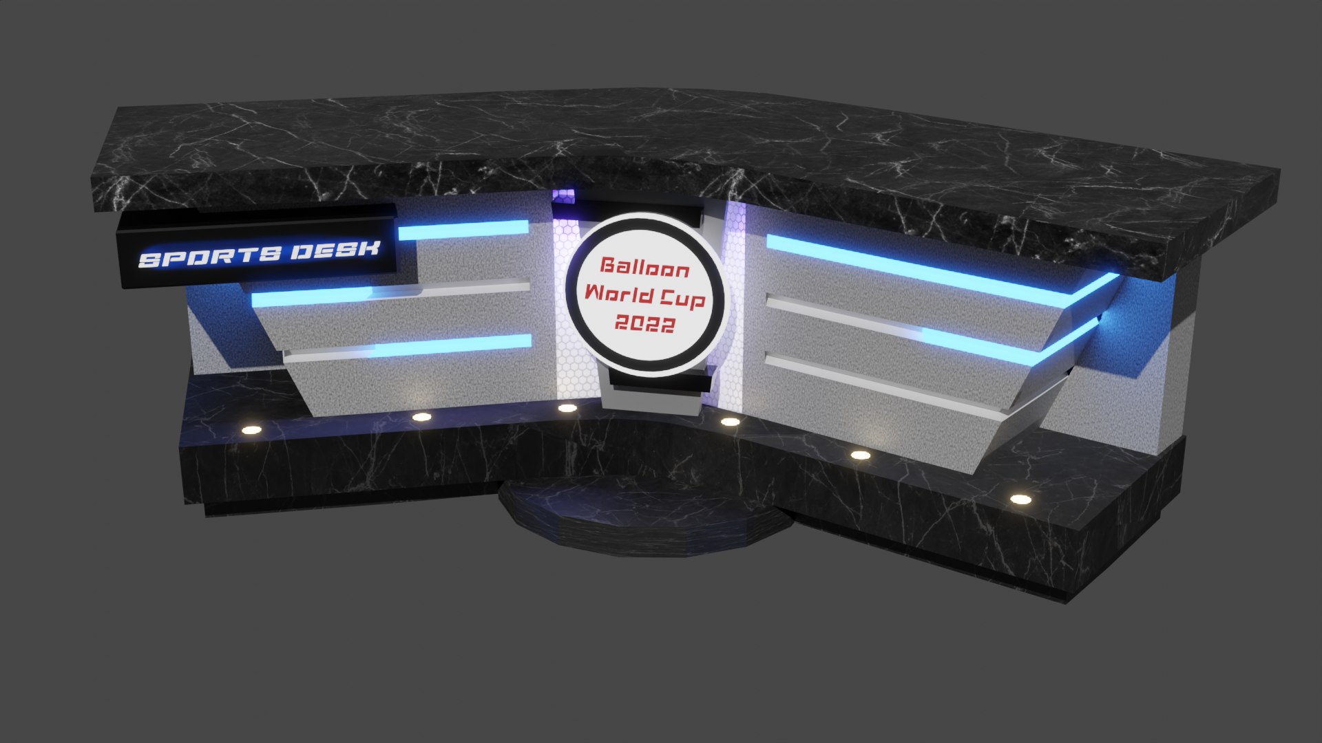 Free Sports Desk 3D Model - TurboSquid 1919162