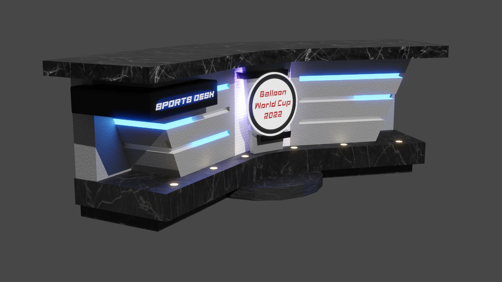 Free Sports Desk 3D Model - TurboSquid 1919162