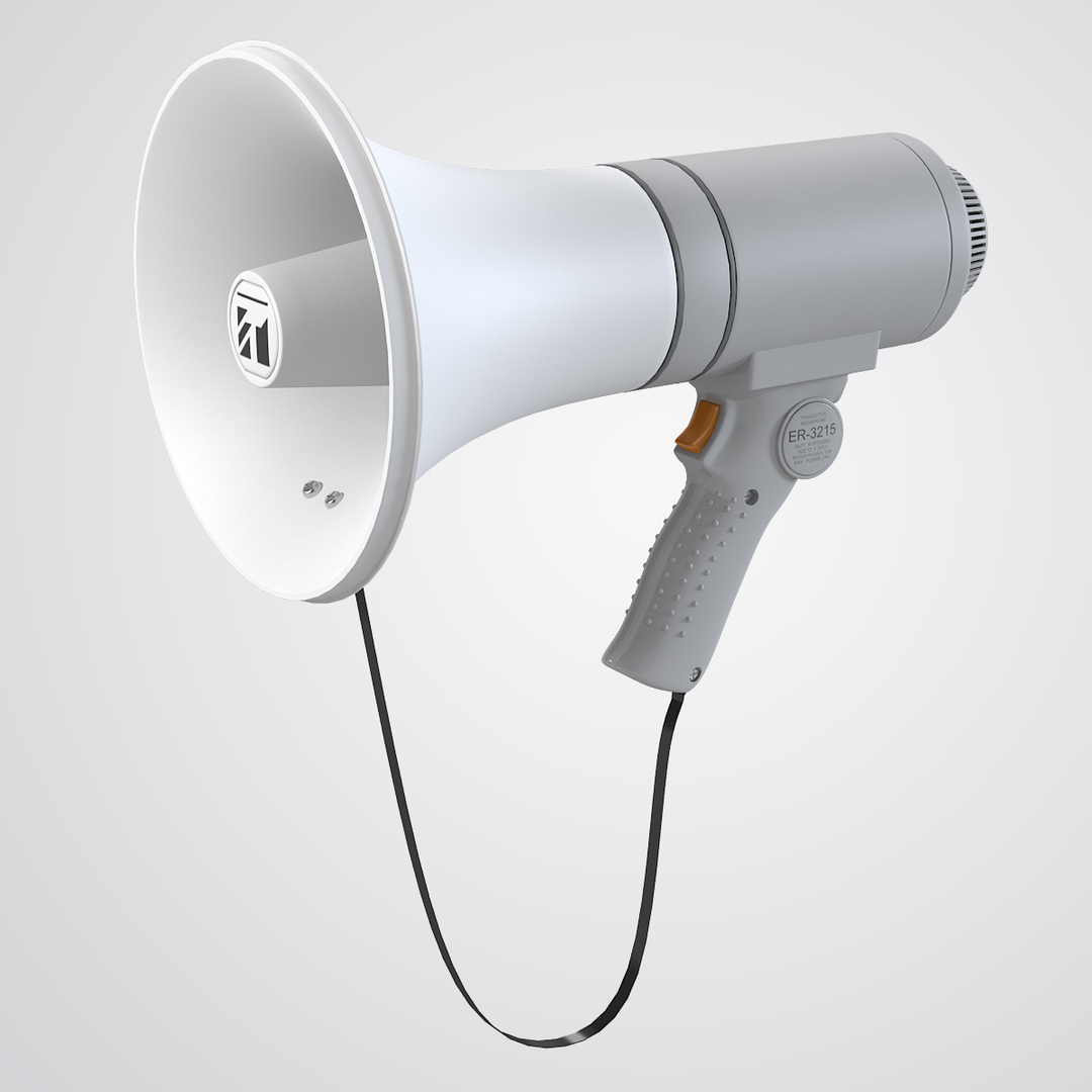 electric megaphone speaker 3ds