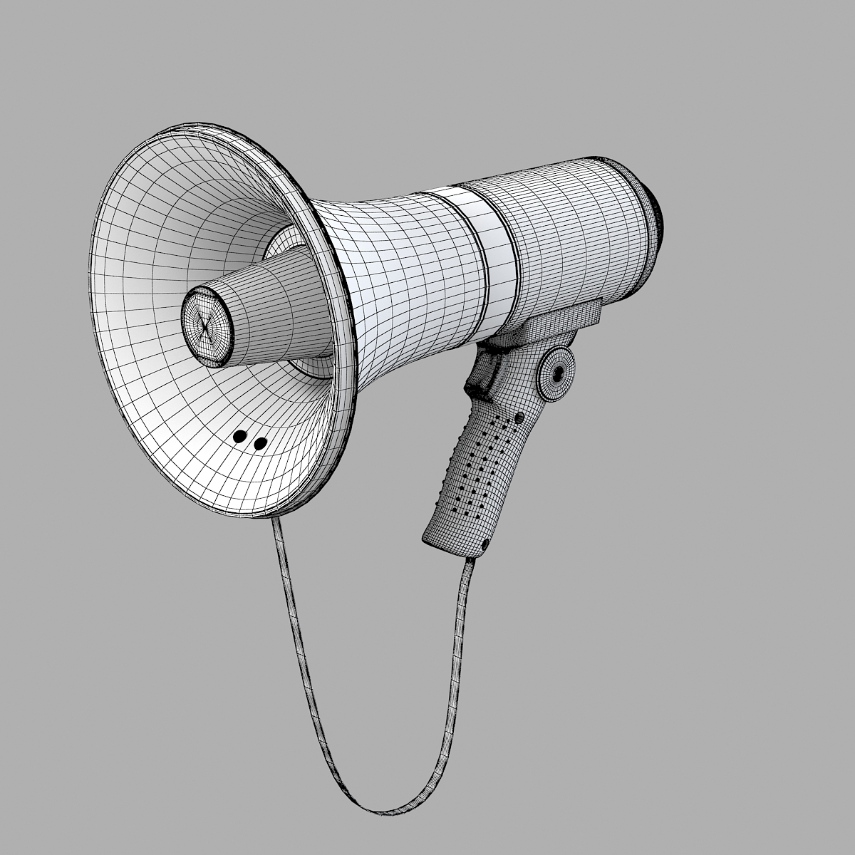 electric megaphone speaker 3ds