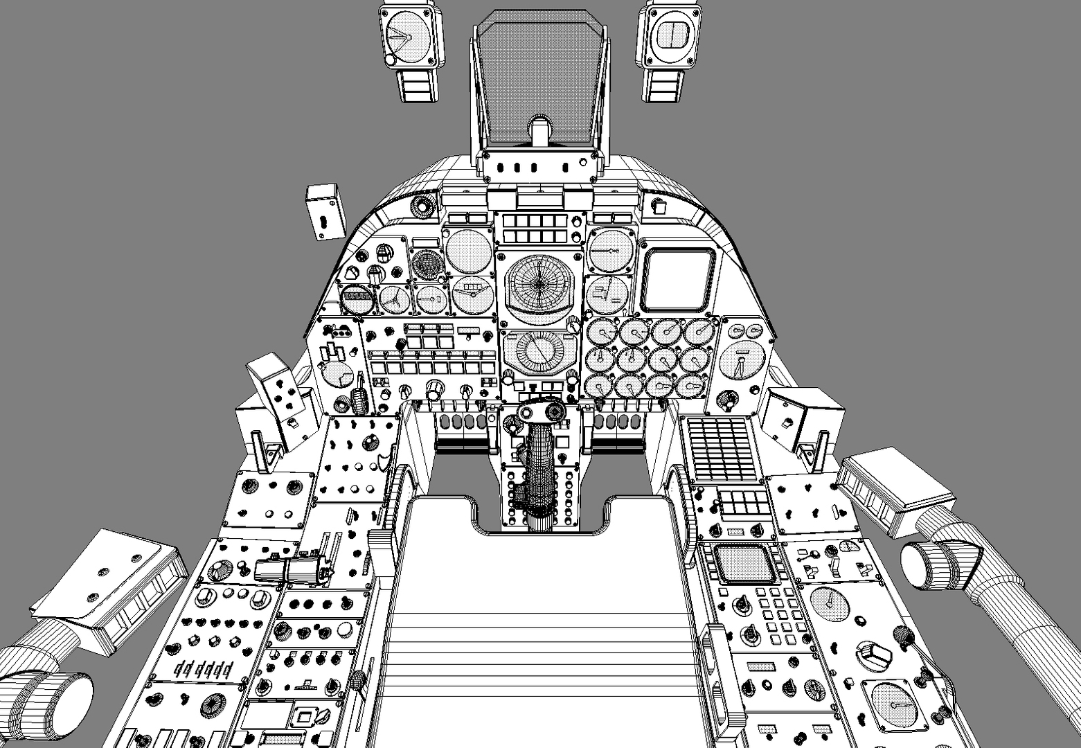3ds max a-10 thunderbolt cockpit