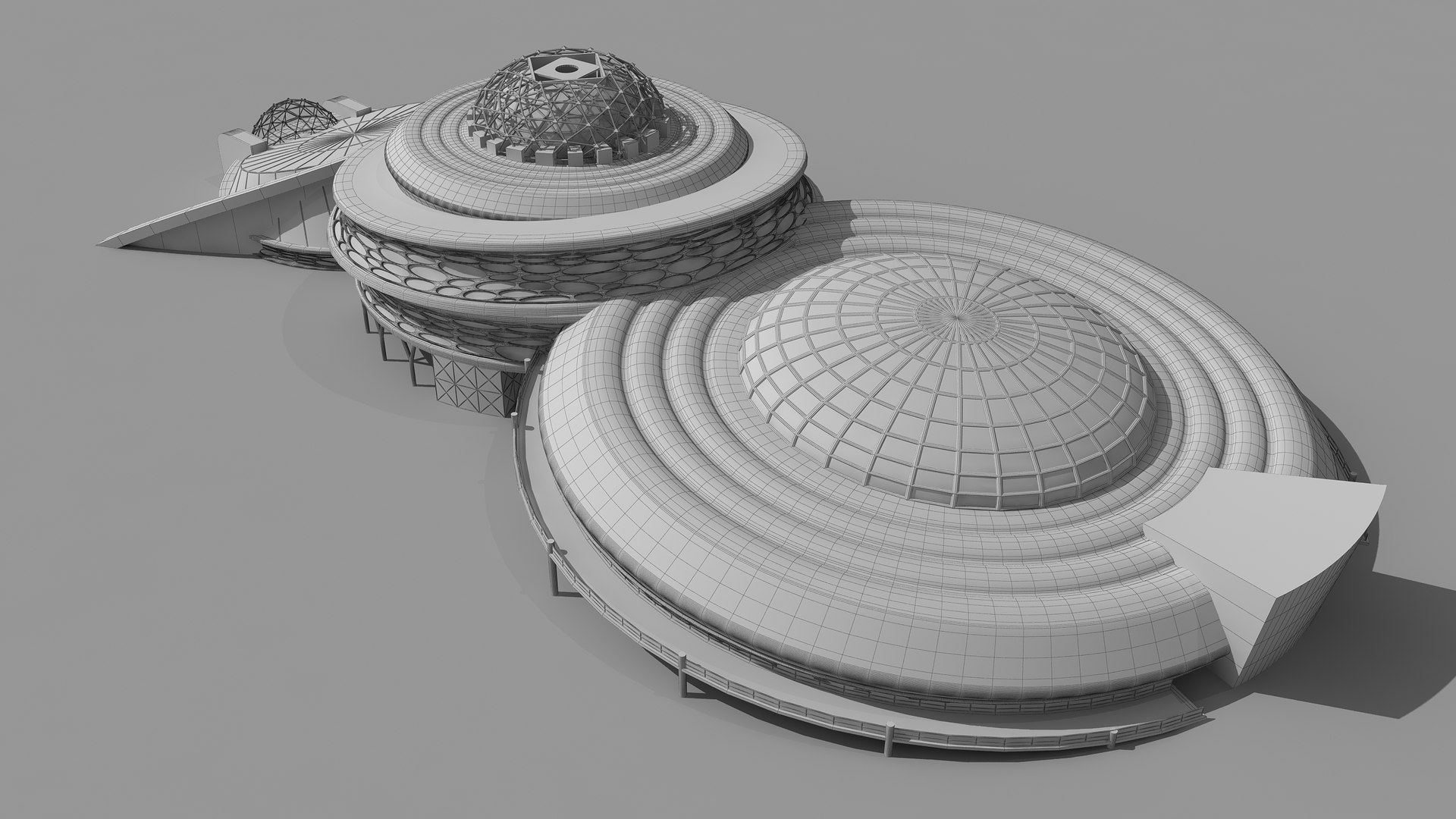 3D 0098 - Organic Building Model - TurboSquid 2236015