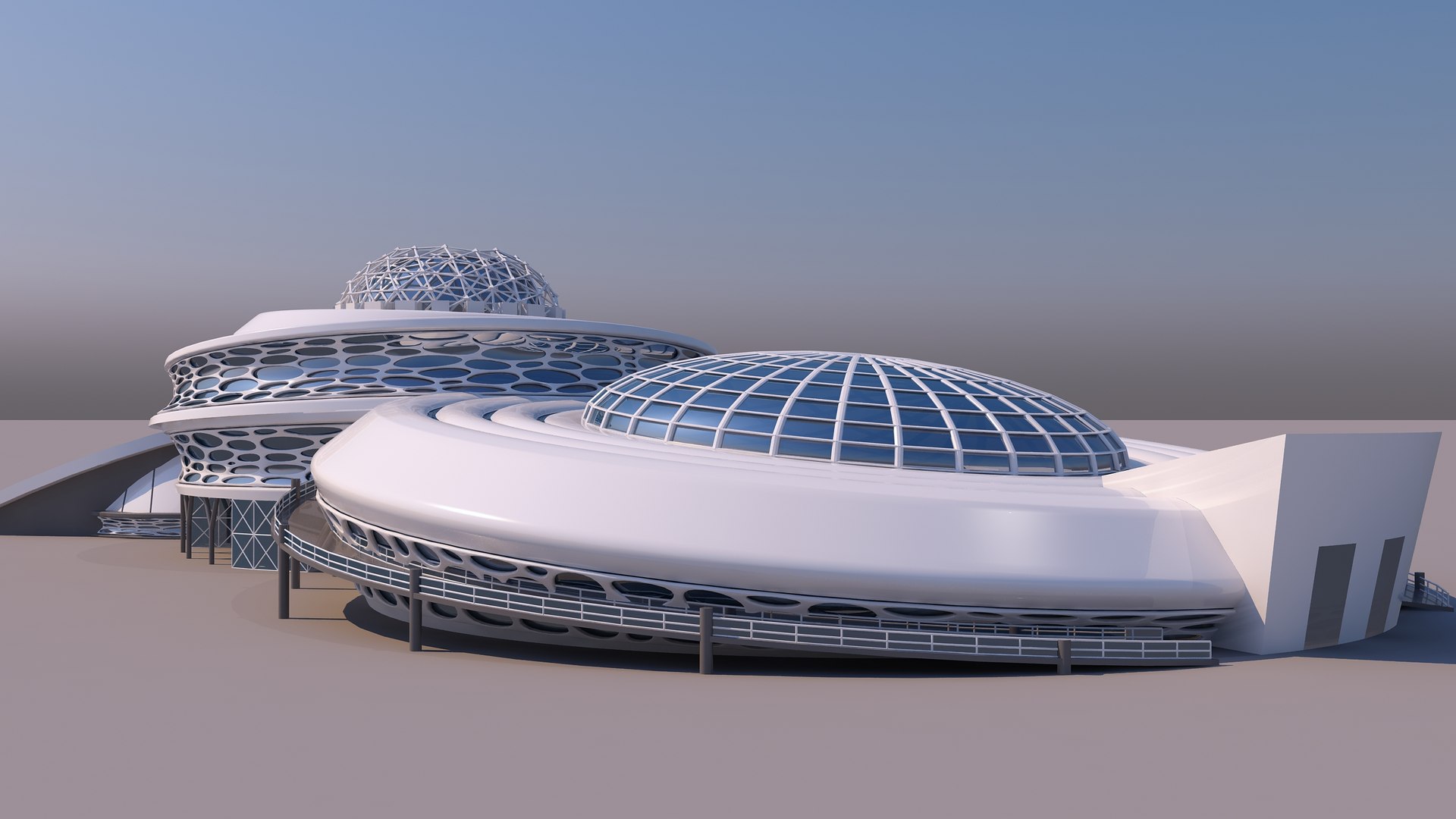 3D 0098 - Organic Building Model - TurboSquid 2236015