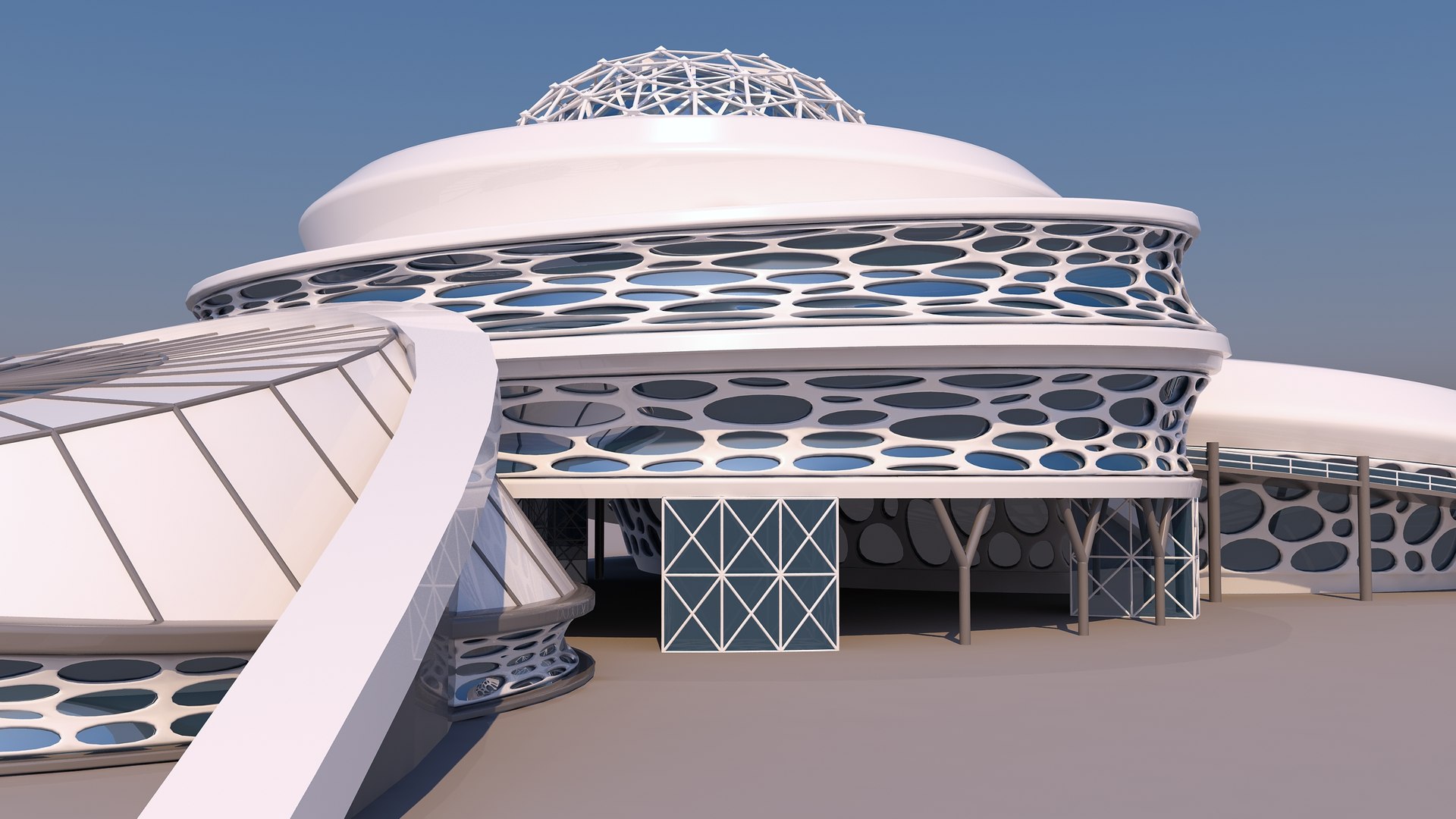 3D 0098 - Organic Building Model - TurboSquid 2236015