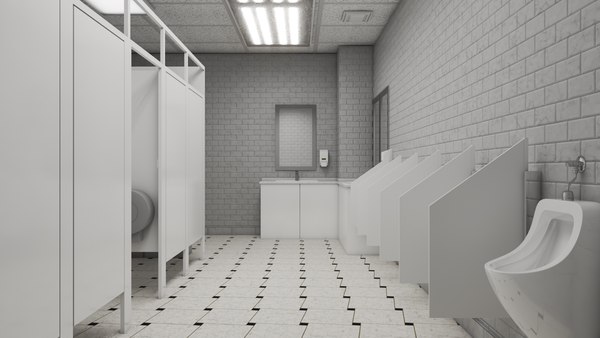 Restroom Public 3D model - TurboSquid 1715450