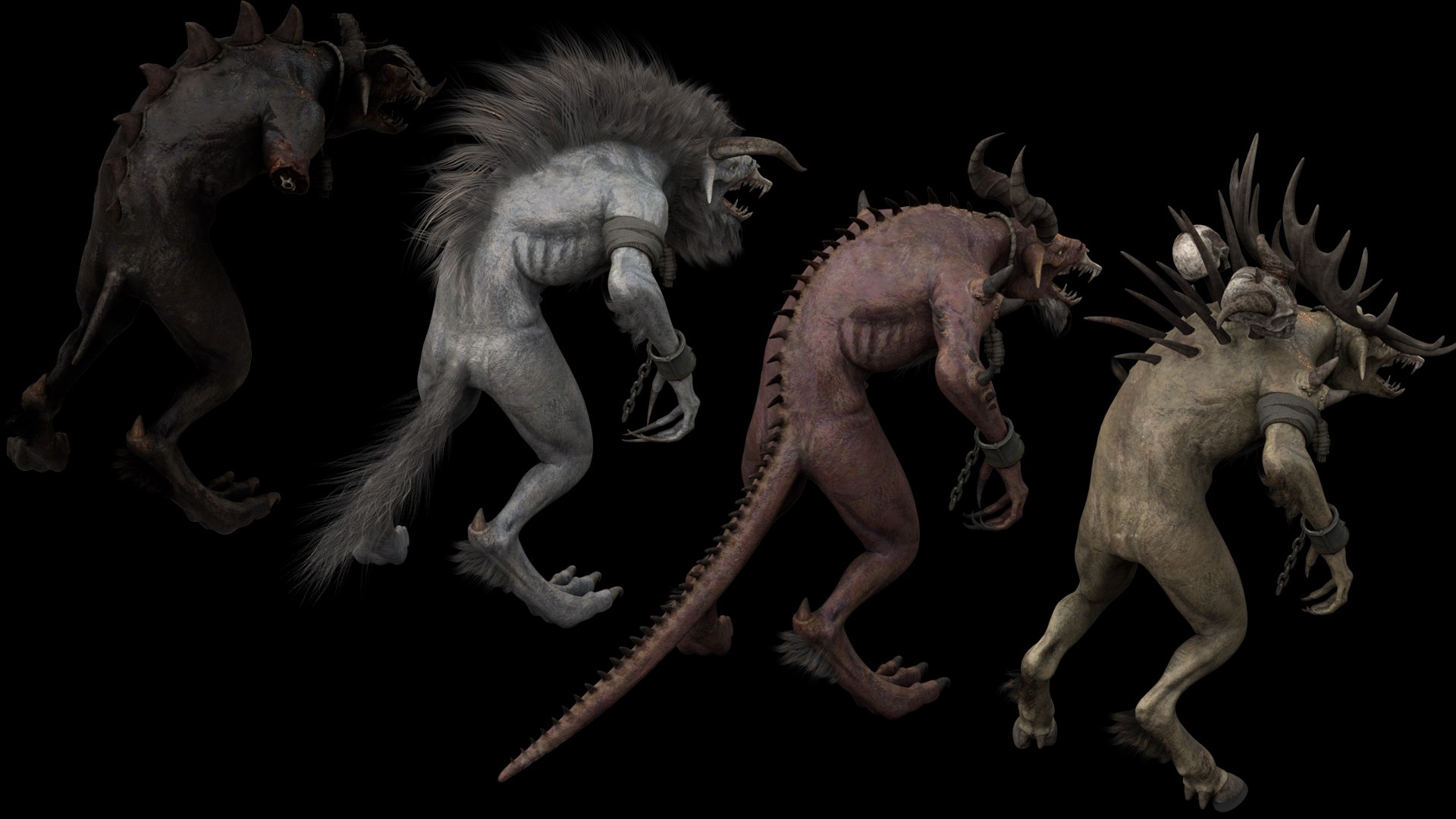 Shadowclaw Beast Rigged Low-poly 3D - TurboSquid 2083414