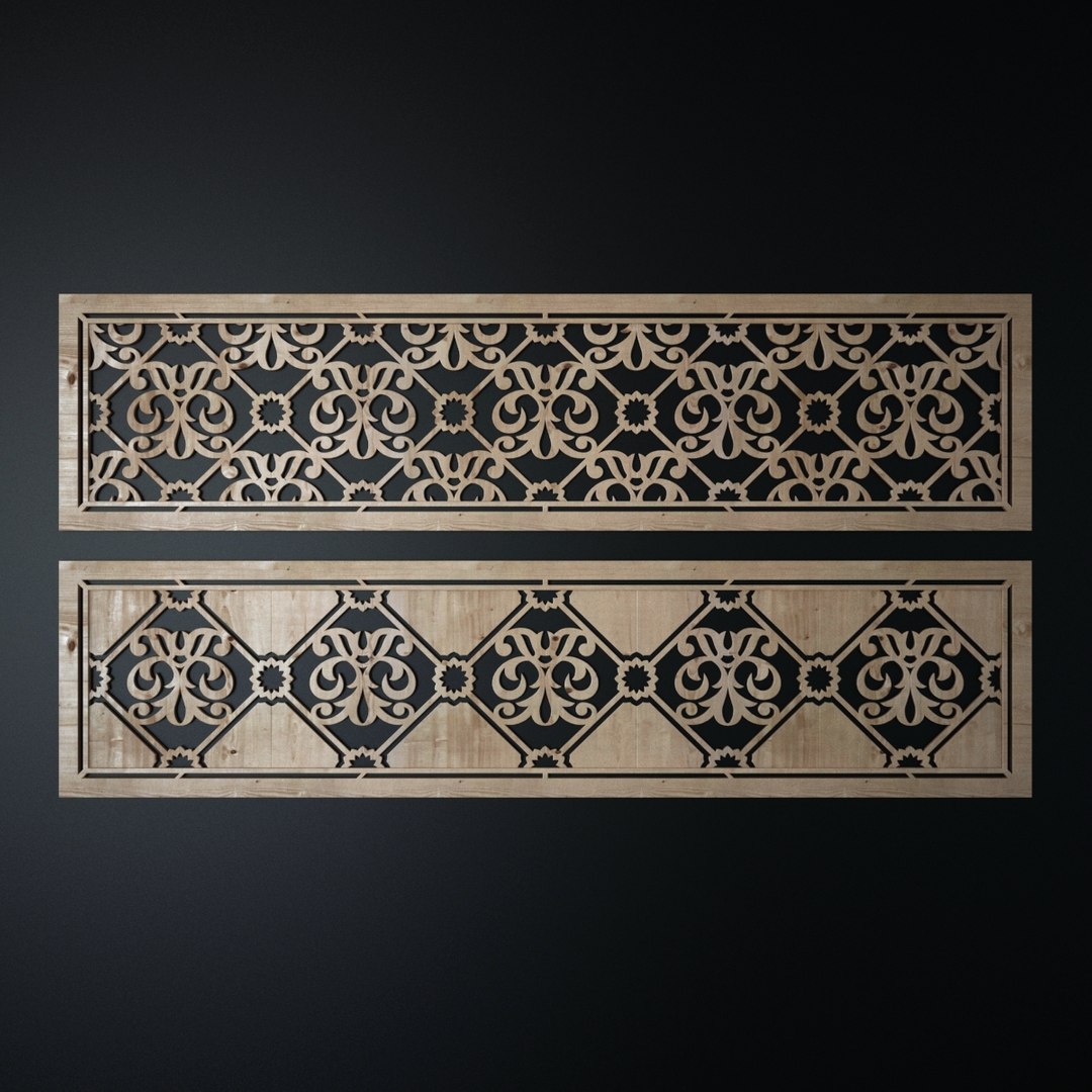 3d Obj Decorative Laser Cutting Pattern