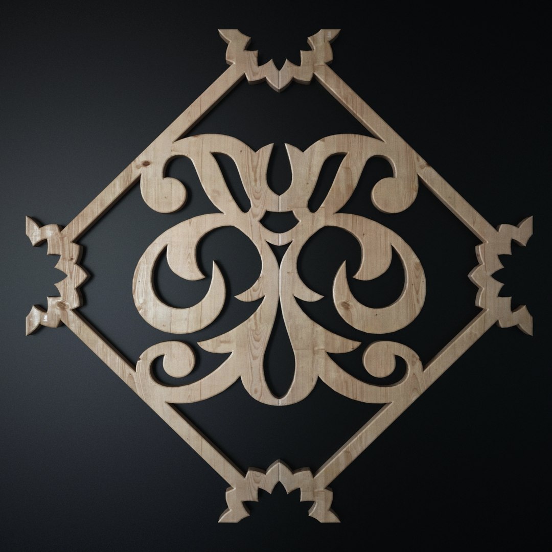 3d Obj Decorative Laser Cutting Pattern