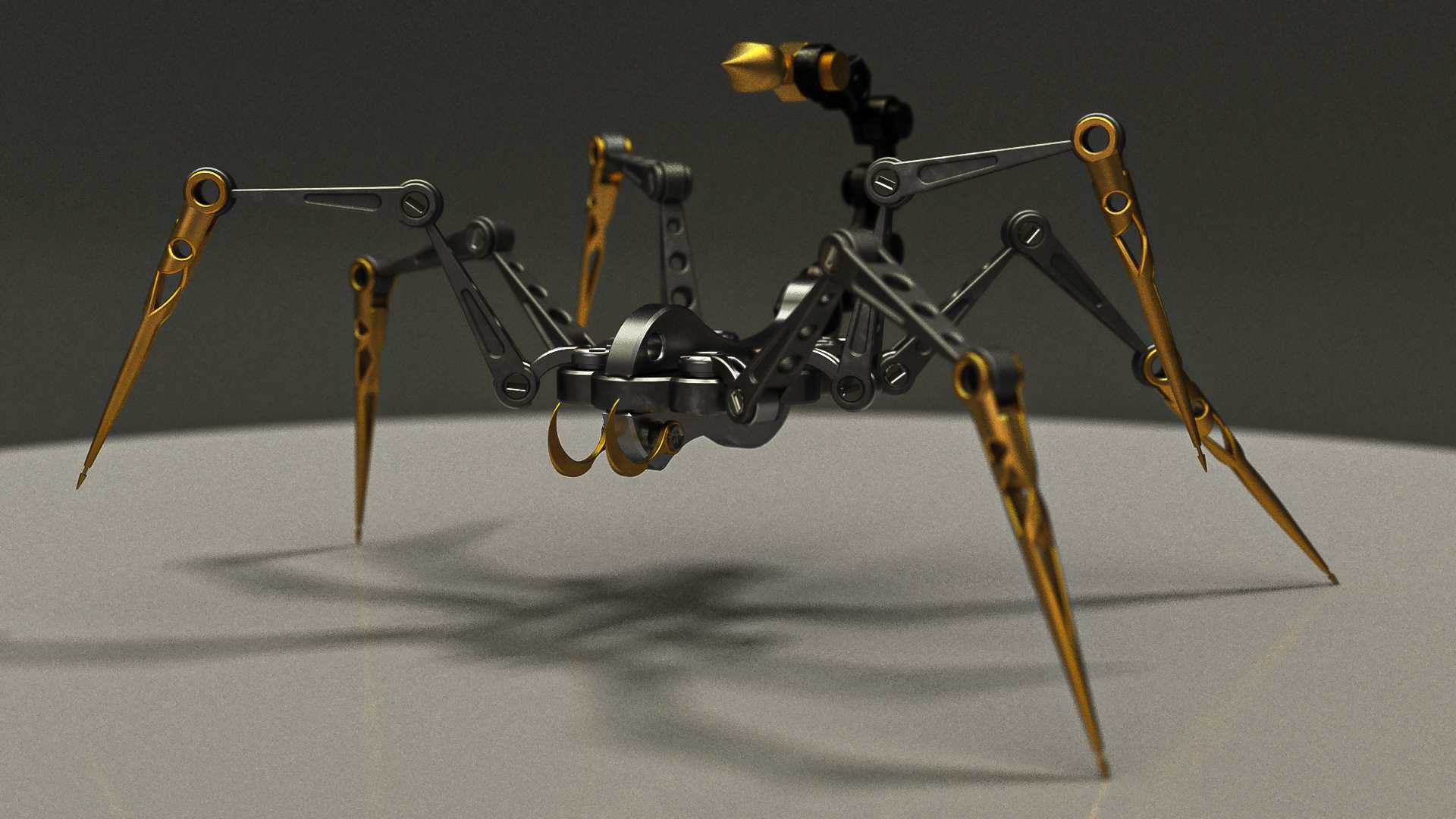 3D Model Arachnoid Mecha - TurboSquid 1754857
