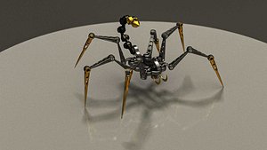 3d mechanical spider model