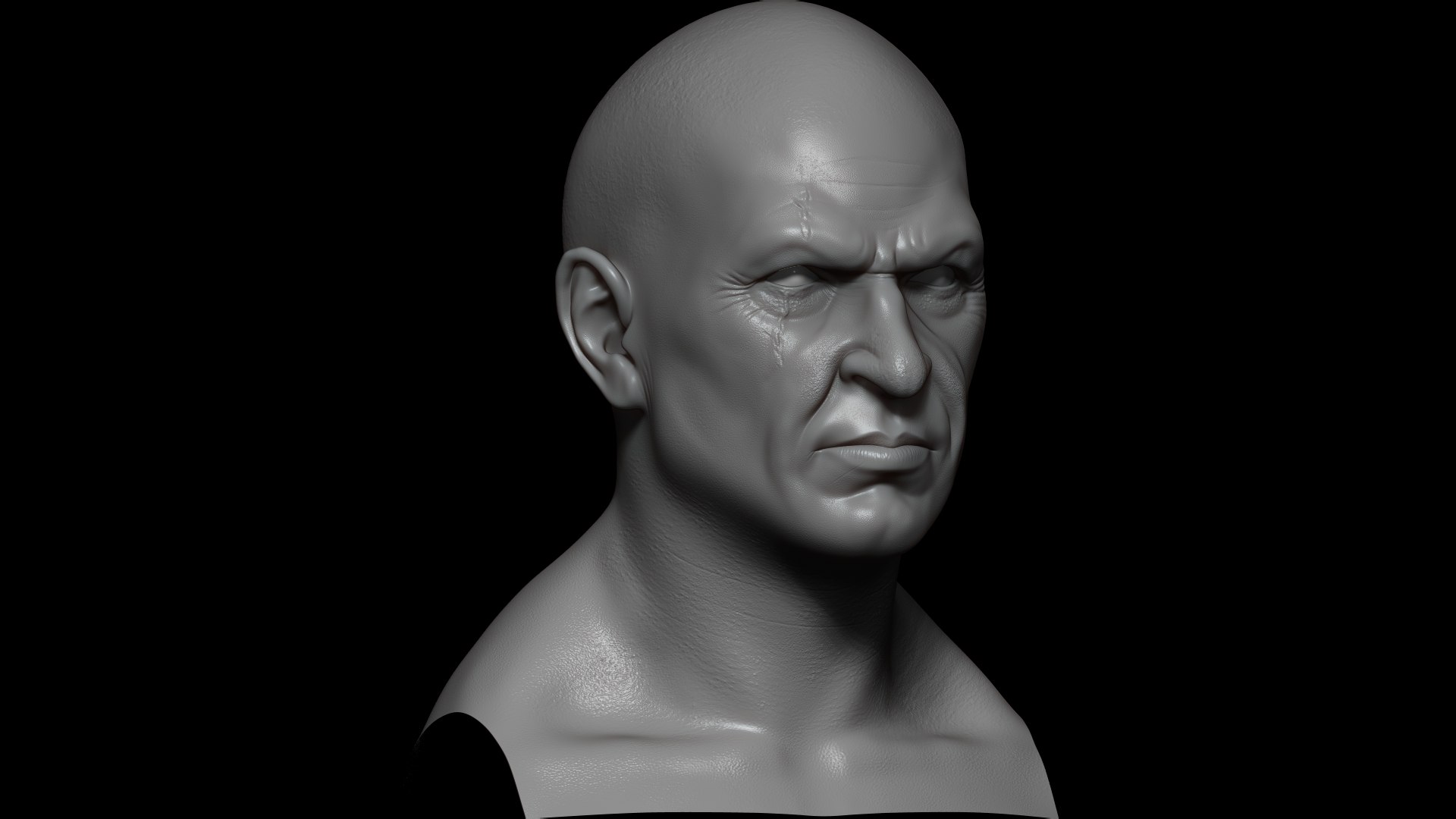Kratos Head 3D - TurboSquid 2163373