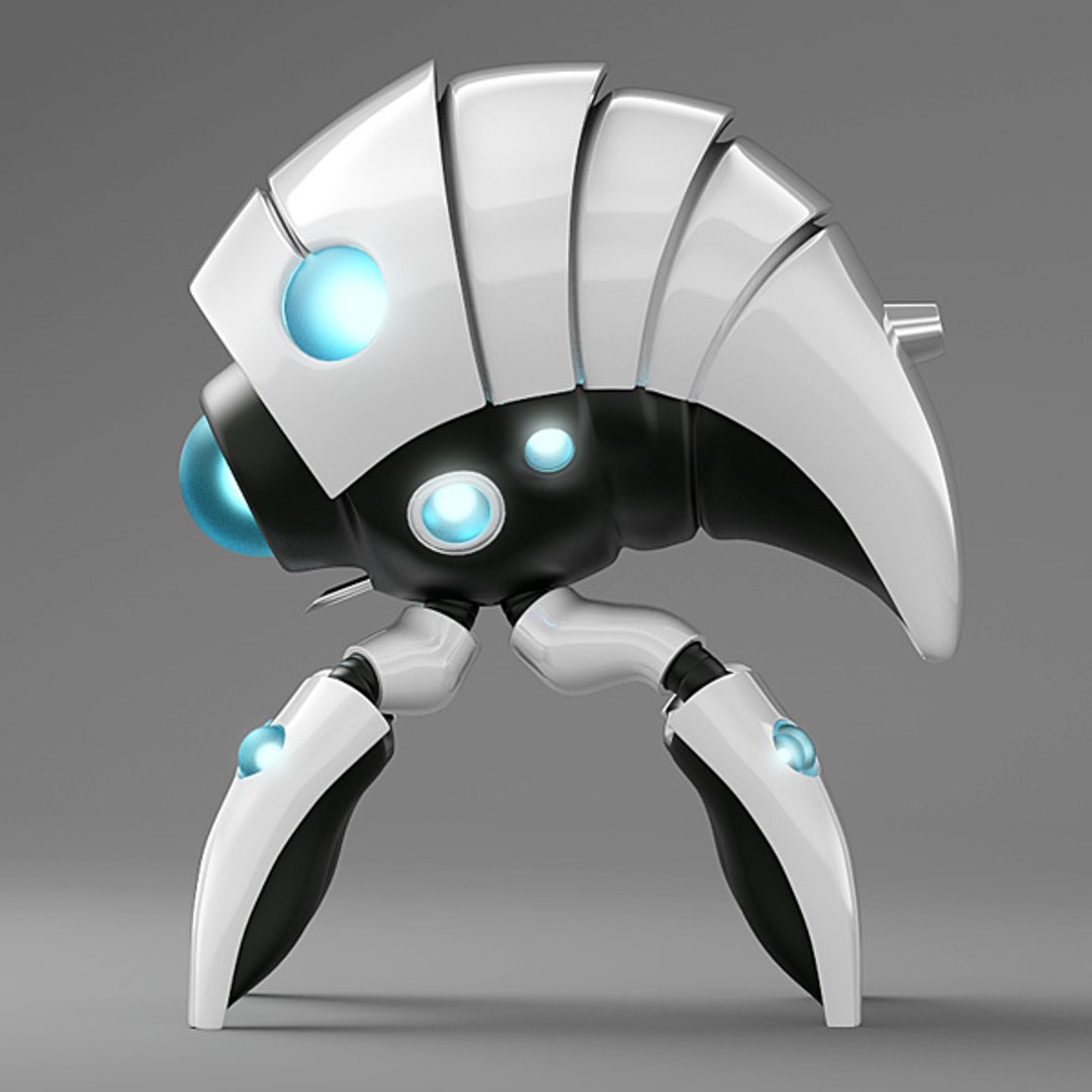3d Nanobot Micro Drone Model