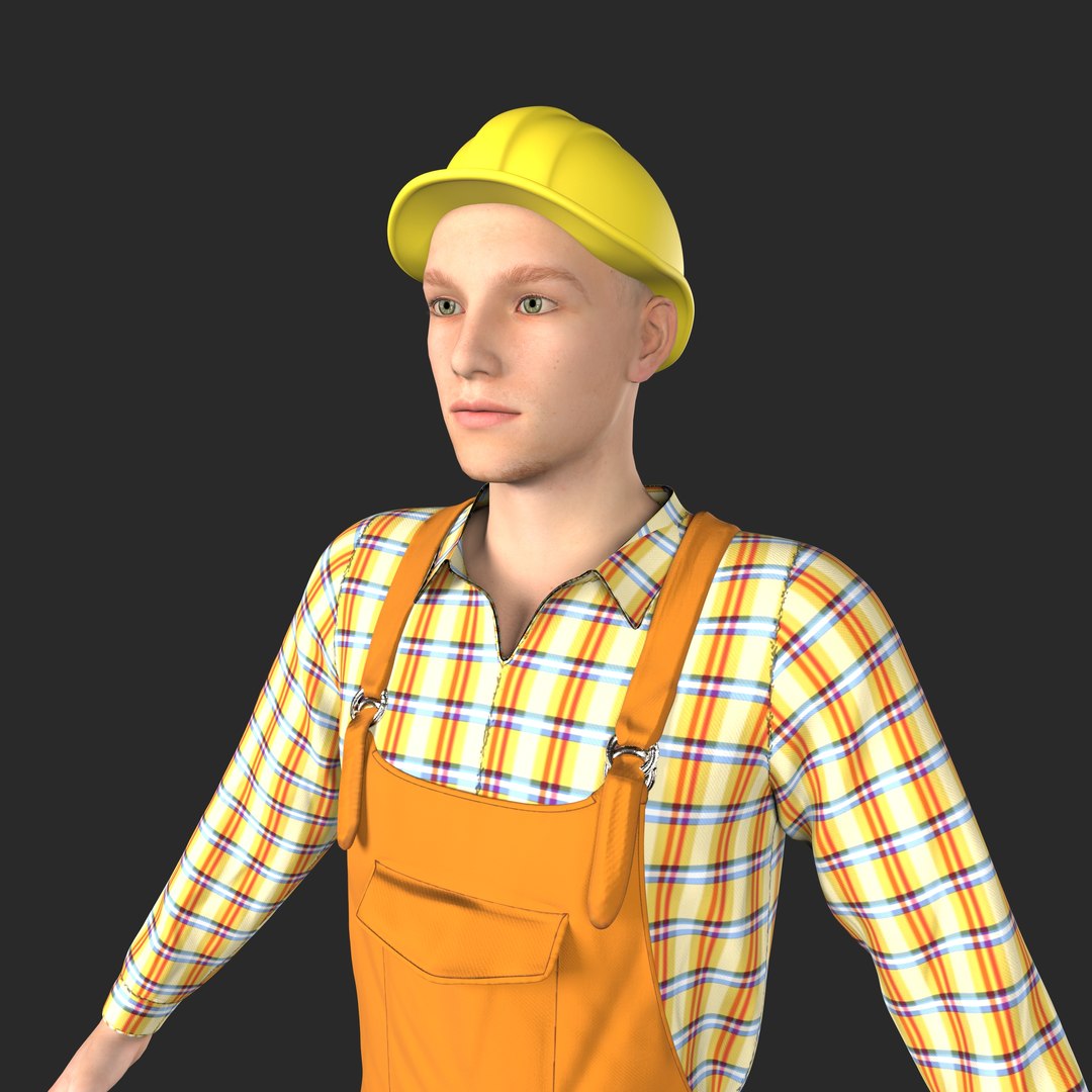 Worker Carpenter People 3D Model - TurboSquid 1683413