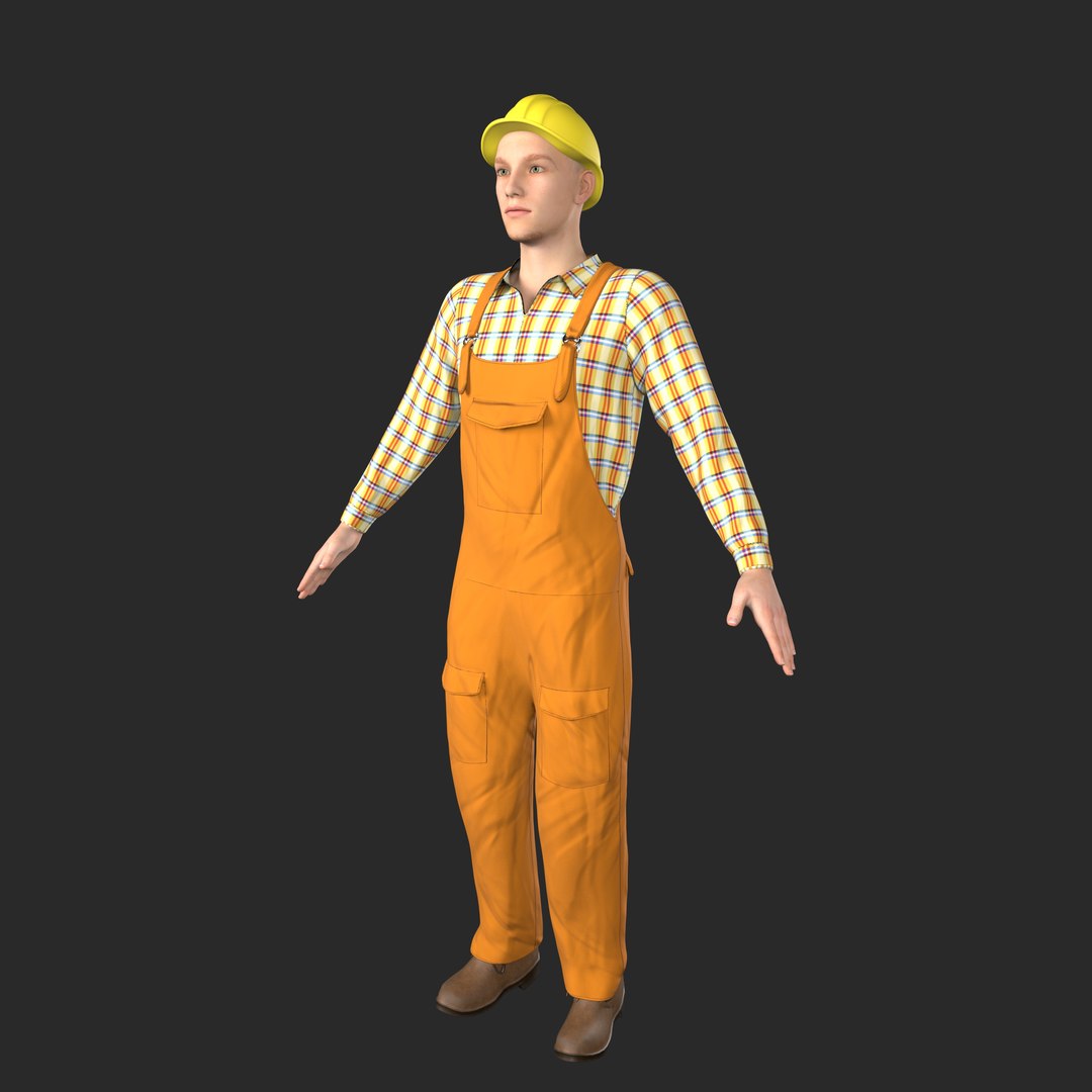 Worker Carpenter People 3D Model - TurboSquid 1683413