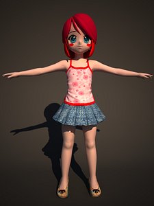 3d anime girl