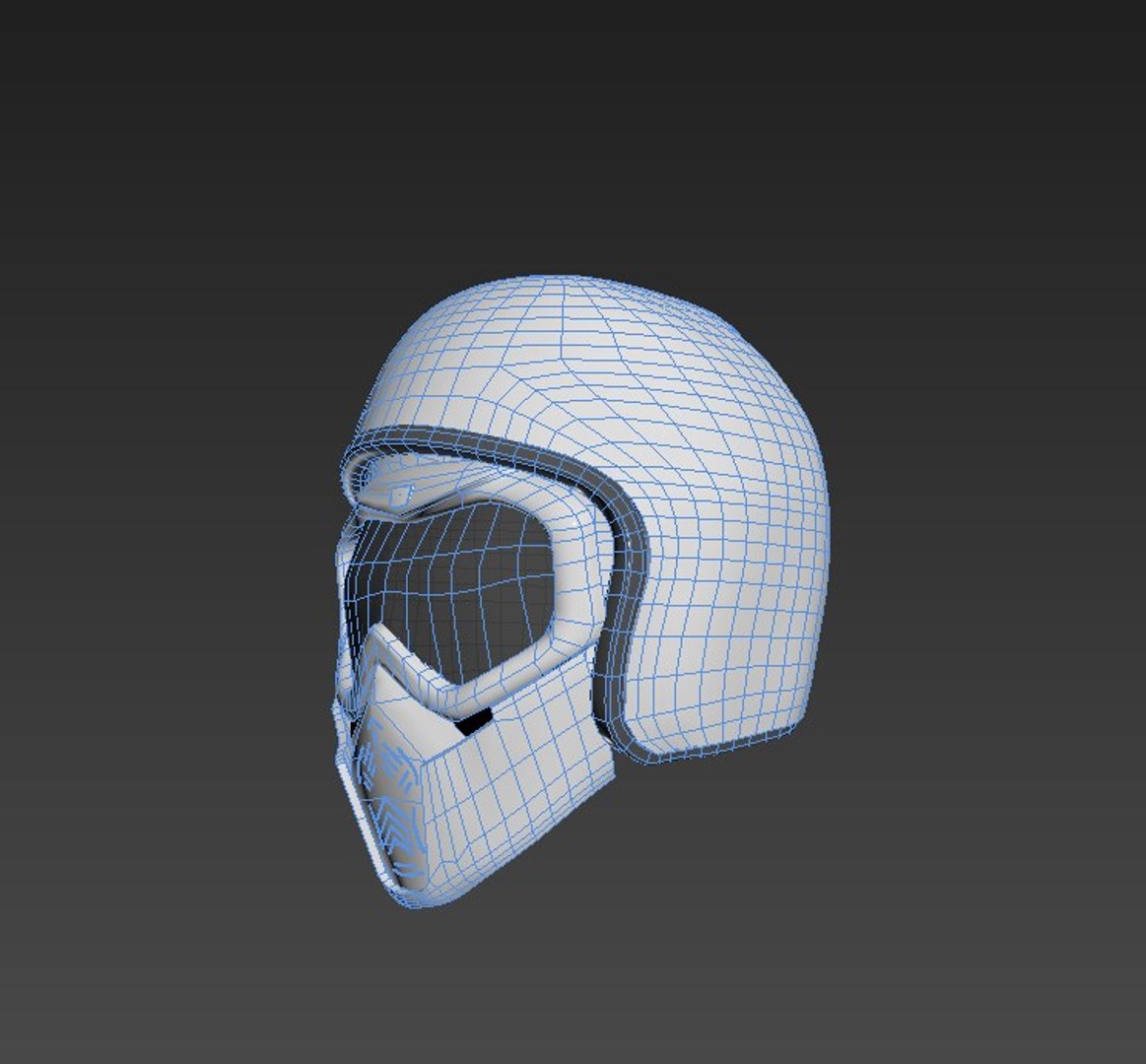 Motorcycle Open Helmet Mask 3D - TurboSquid 1262459