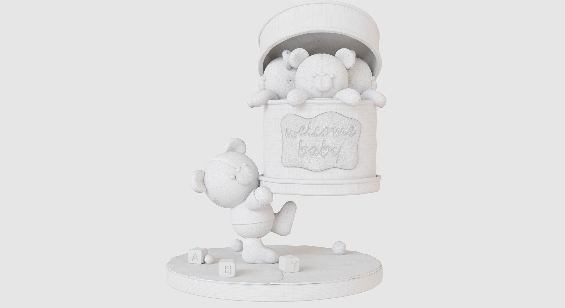 Set Of Soft Toys 3D Model - TurboSquid 2244543