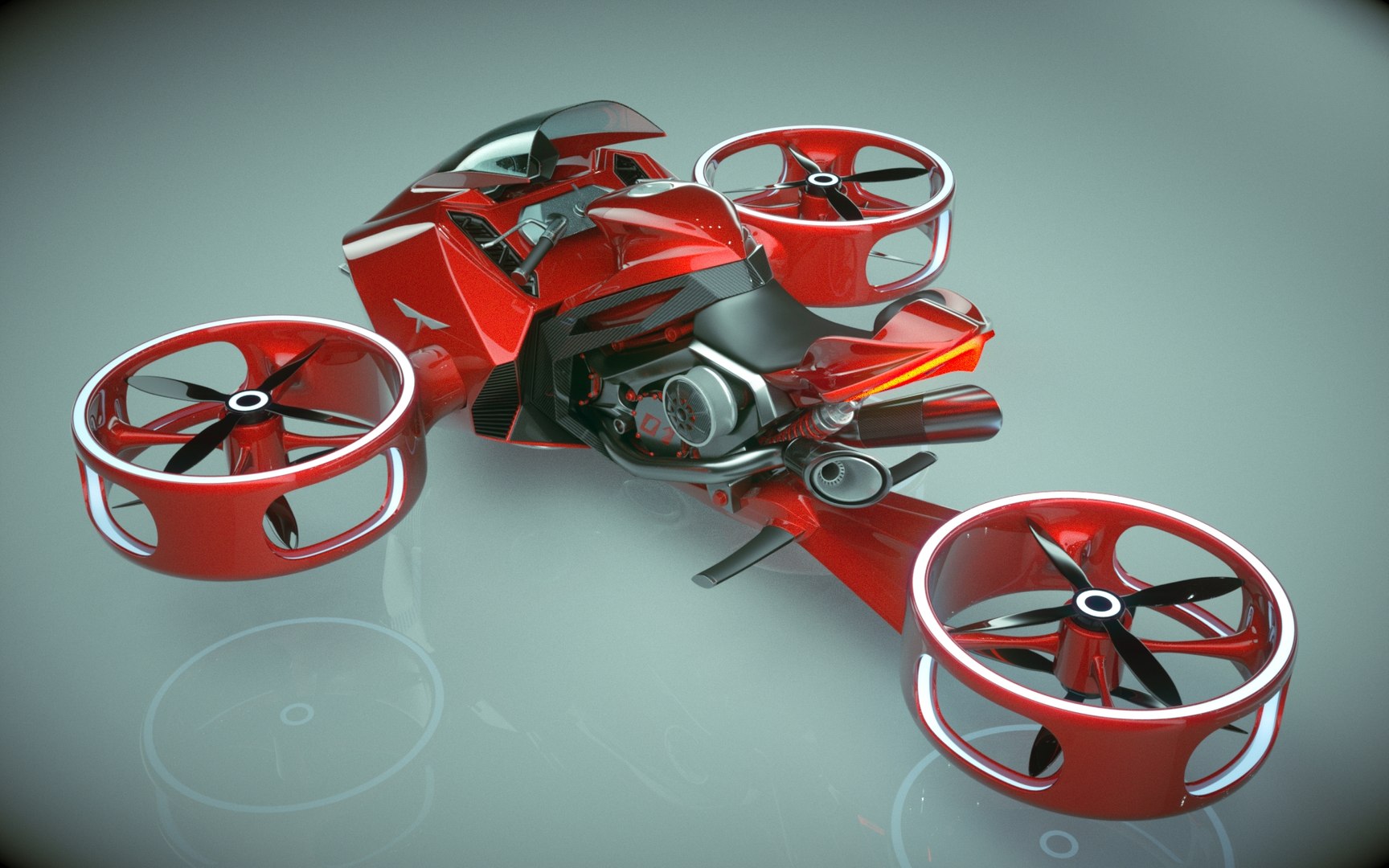 3D T Copter Bike 04 Model - TurboSquid 1985719