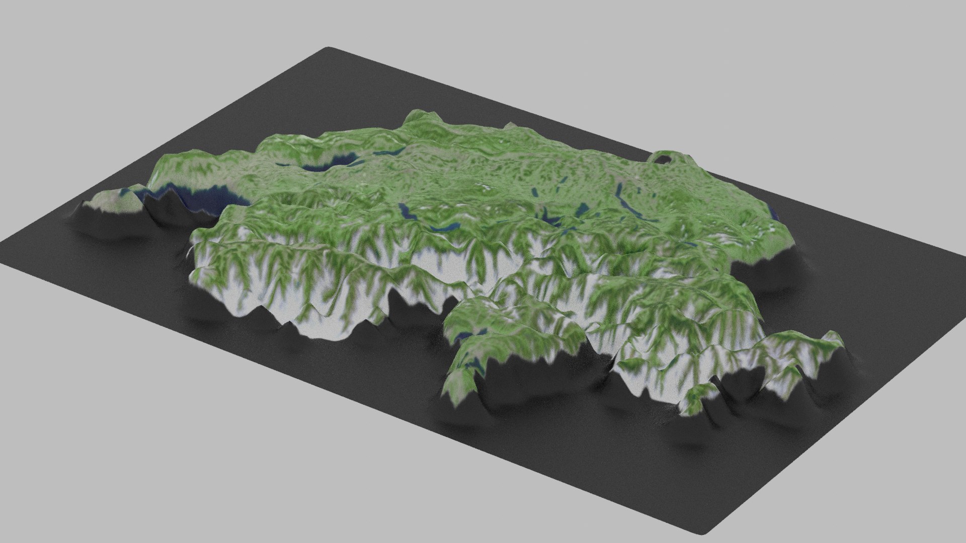 3D Switzerland Map Country Model - TurboSquid 2076375