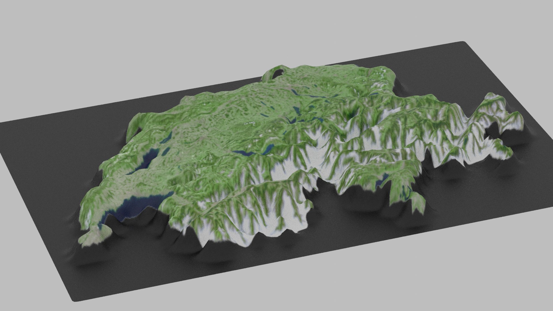 3D Switzerland Map Country Model - TurboSquid 2076375