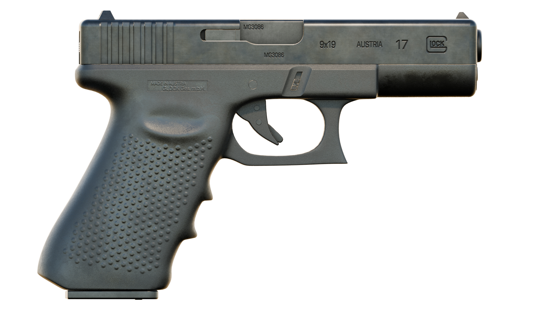 Glock 17 3D Model - TurboSquid 2355440