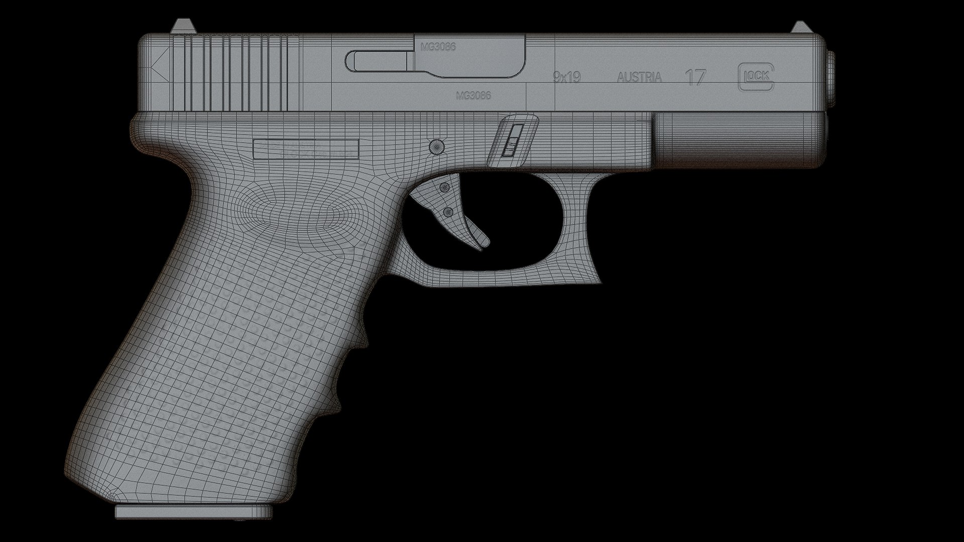 Glock 17 3D Model - TurboSquid 2355440