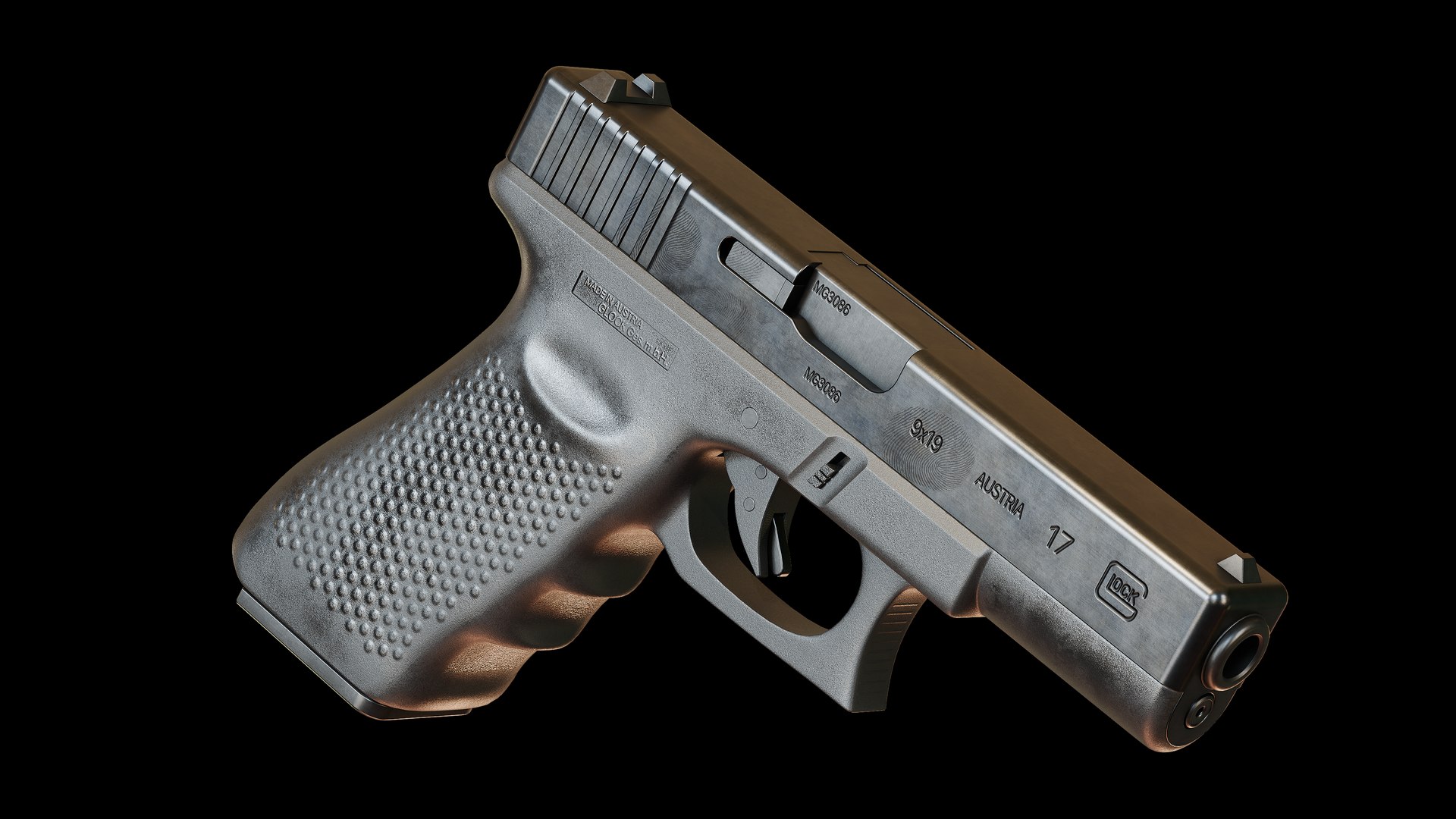 Glock 17 3D Model - TurboSquid 2355440